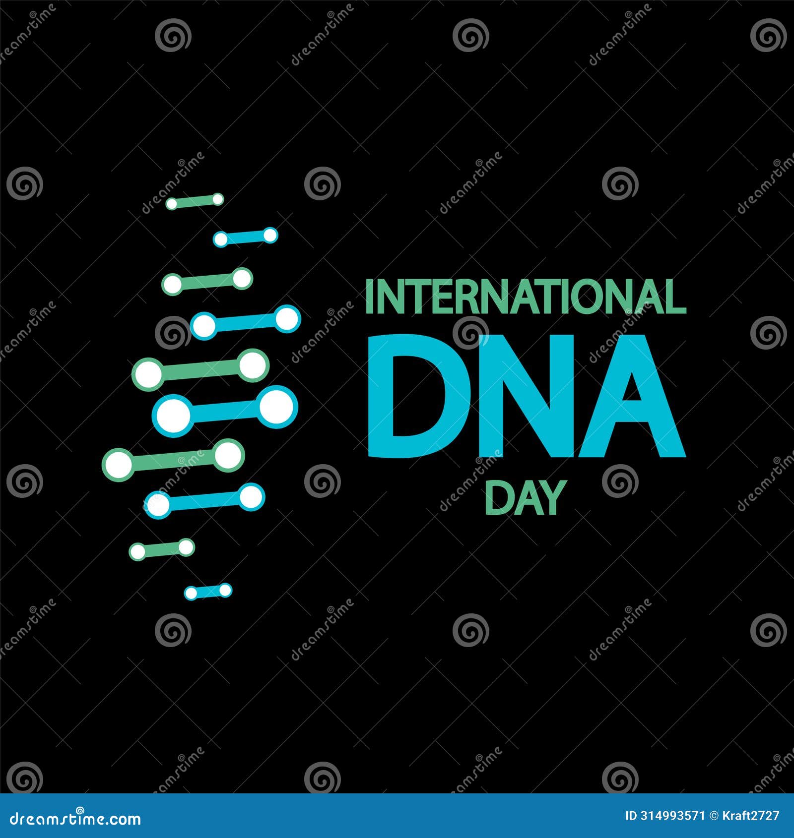 DNA Day International Banner Stock Vector - Illustration of banner ...