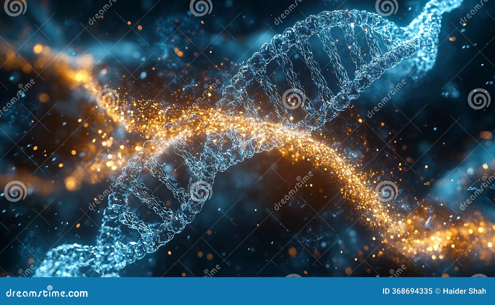 Dna Denaturation Phase Under Heat Showing Hydrogen Bonds Breaking ...