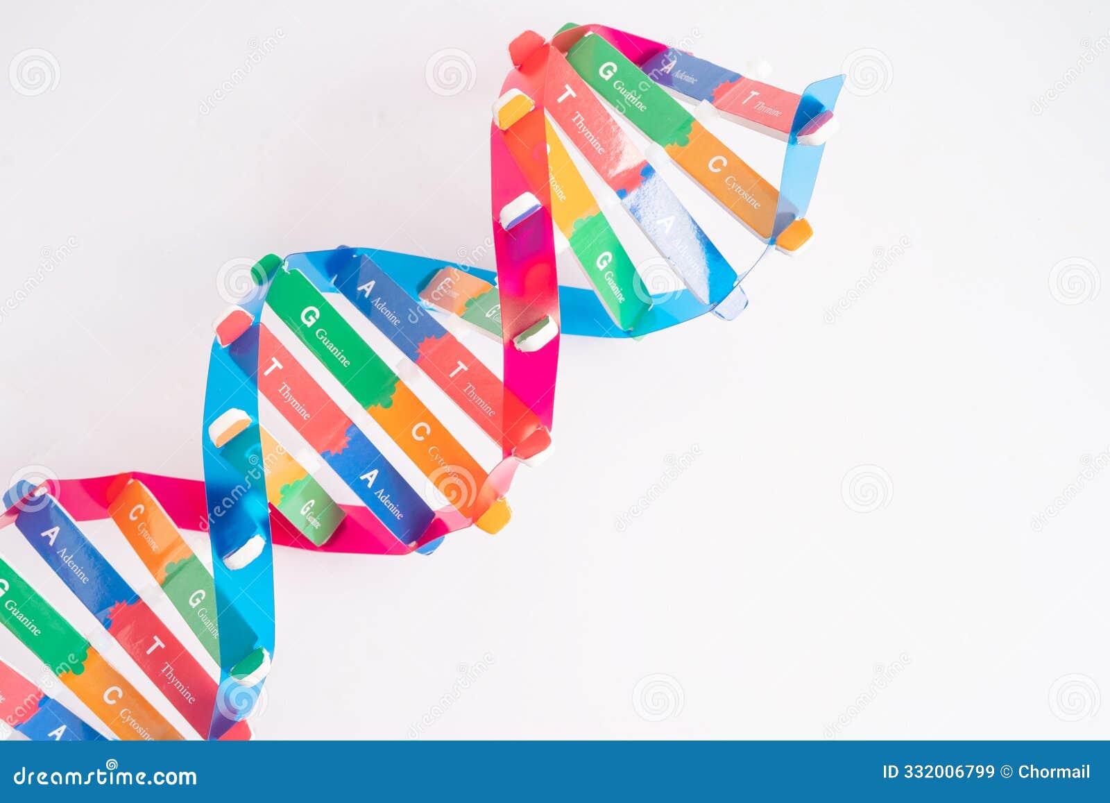 Deoxyribonucleic Acid Or DNA, Double Helix Chains Structure Formed By ...