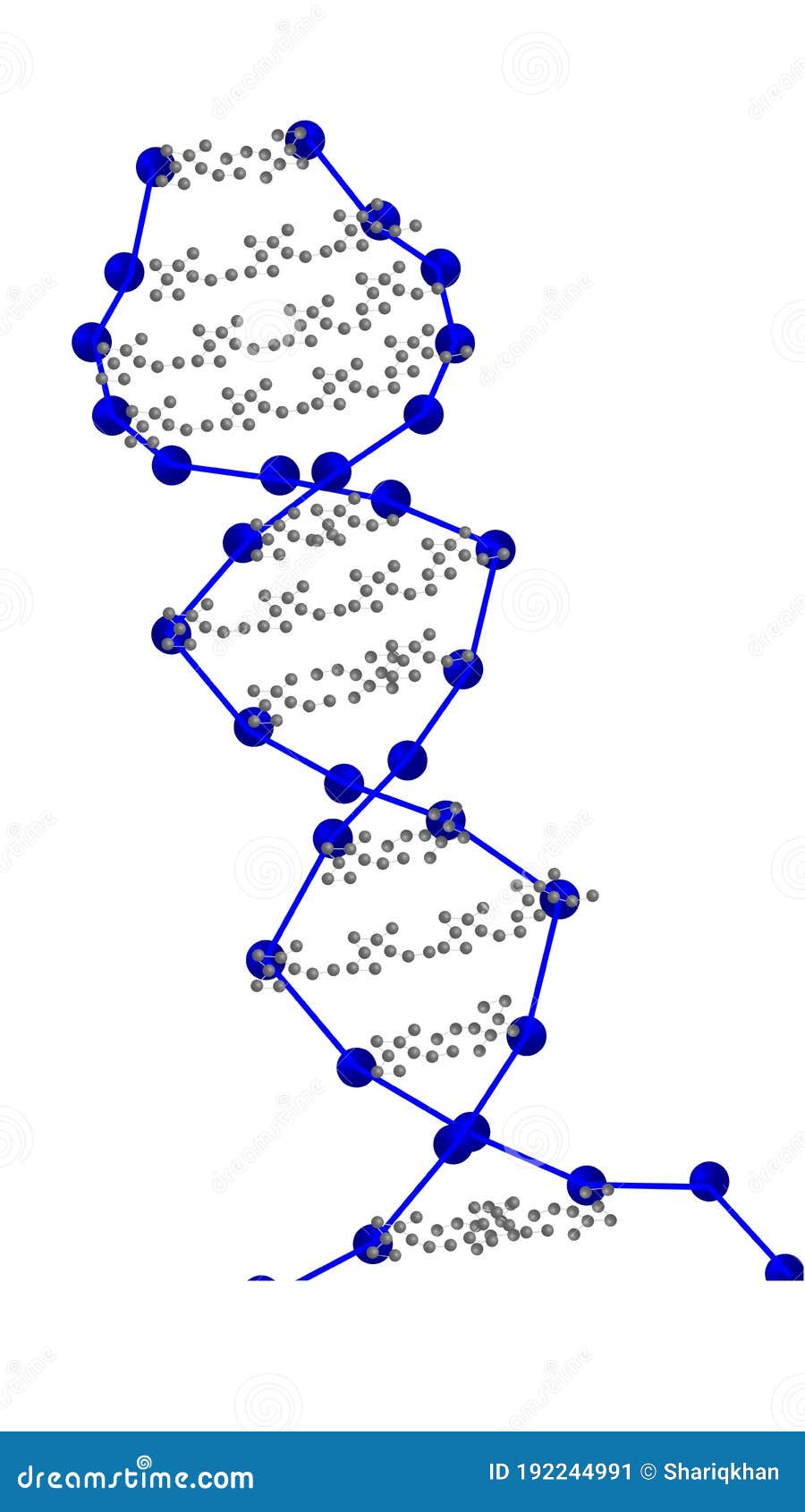 DNA Deoxyribonucleic Acid Structure 3 Dimensionals Stock Vector ...