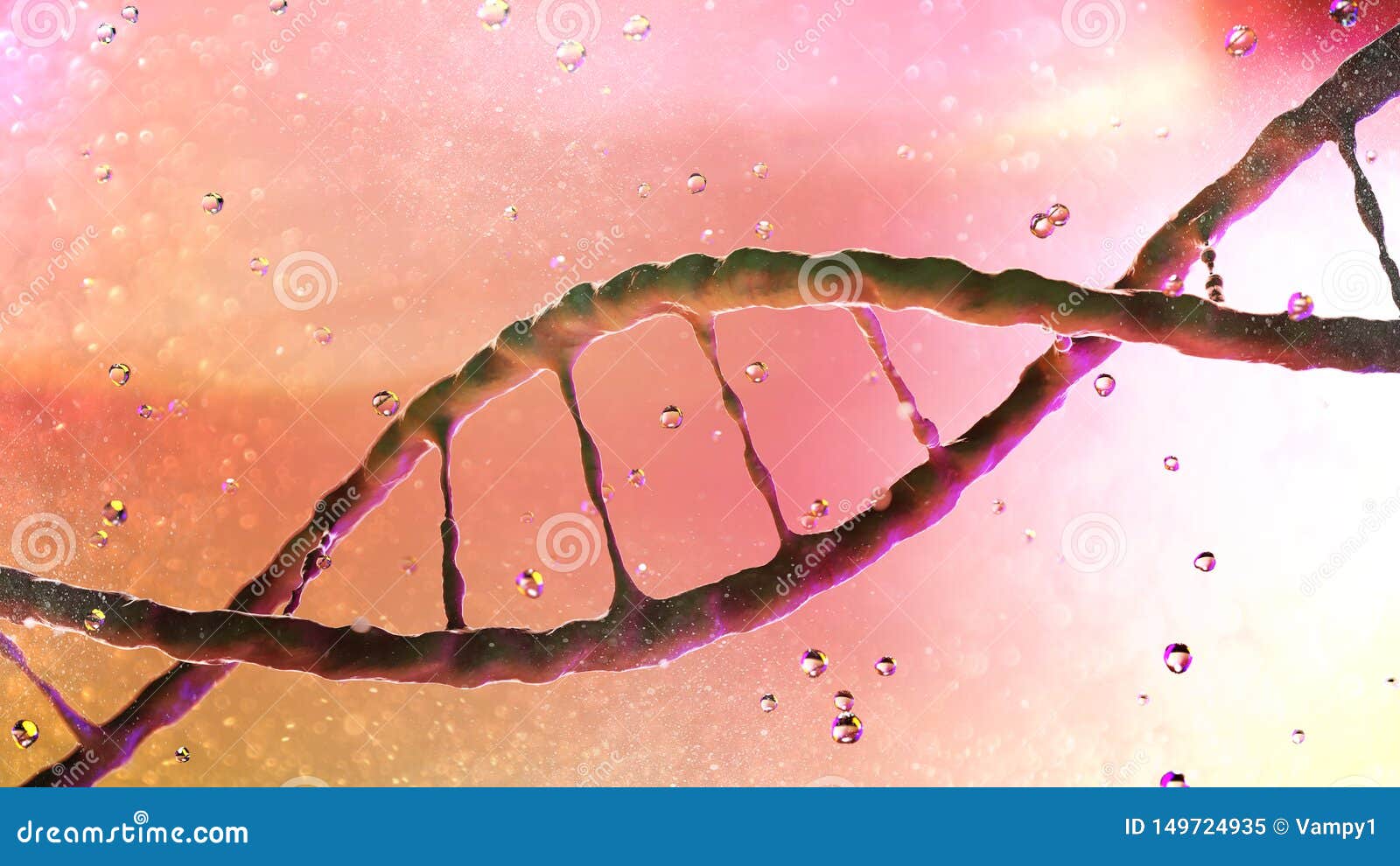 DNA Helix, Deoxyribonucleic Acid is a Thread-like Chain of Nucleotides ...