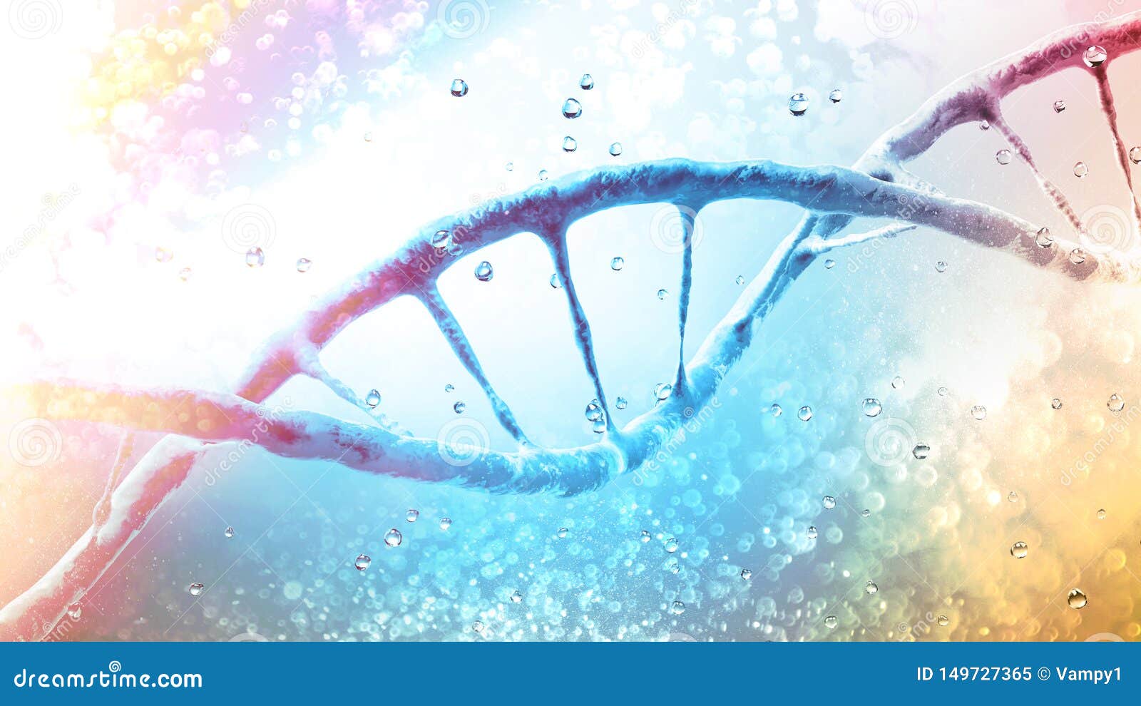 DNA Helix, Deoxyribonucleic Acid is a Thread-like Chain of Nucleotides ...