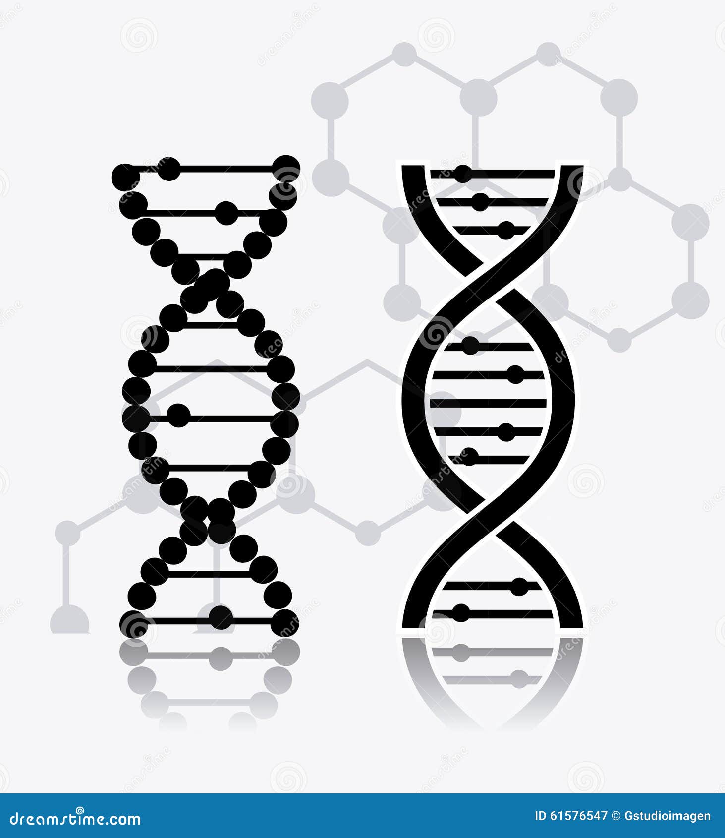 DNA design. stock vector. Illustration of molecular, structure - 61576547