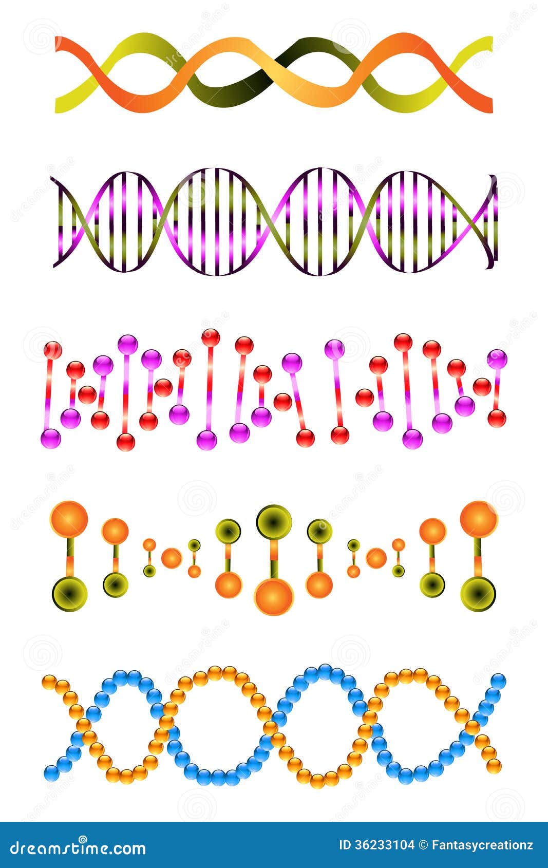 DNA stock vector. Illustration of microscopic, medical - 36233104