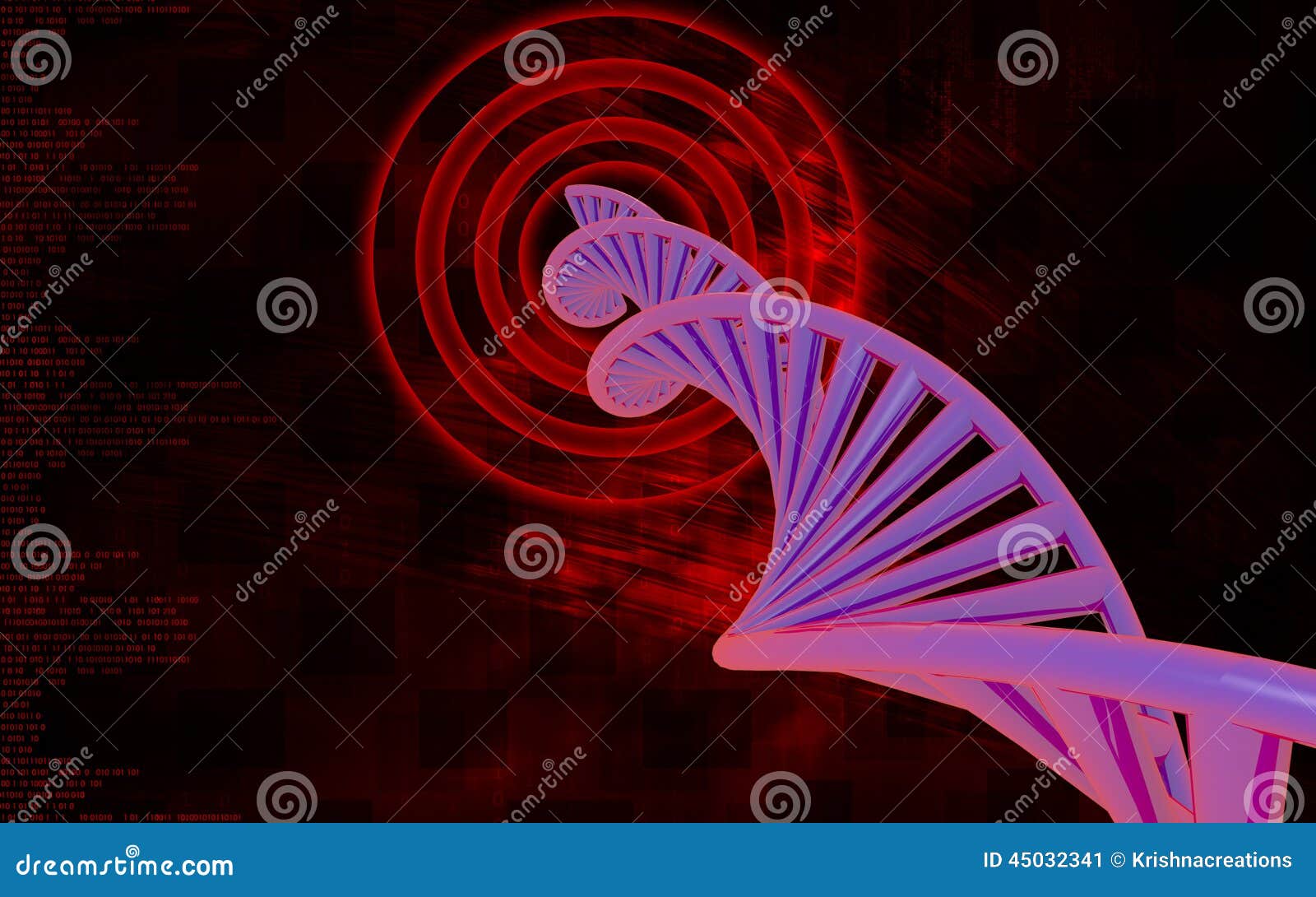 DNA stock illustration. Illustration of render, abstract - 45032341