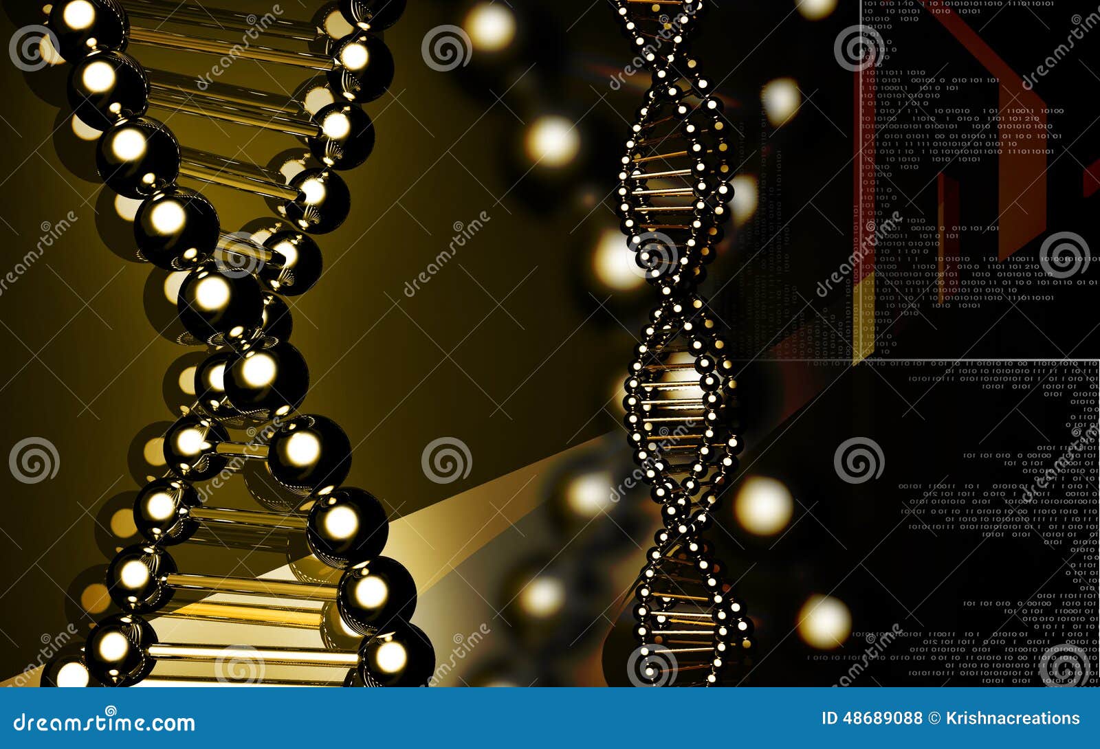 DNA stock illustration. Illustration of abstract, digital - 48689088