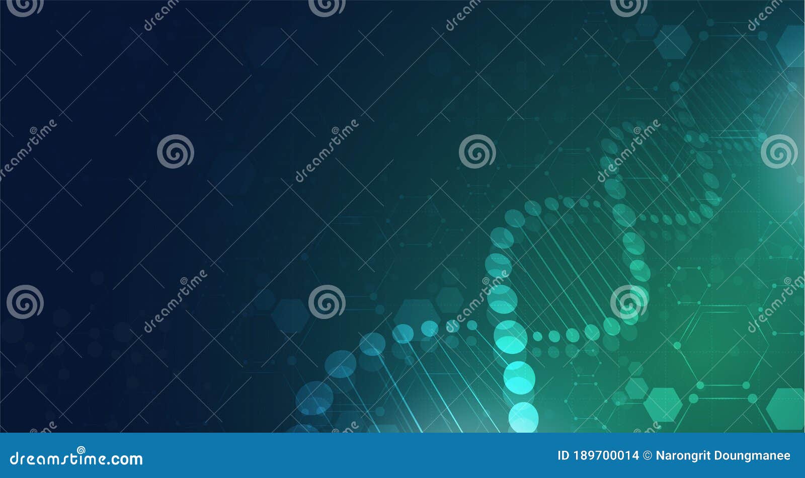 DNA Digital, Sequence, Code Structure with Glow. Science Concept and ...