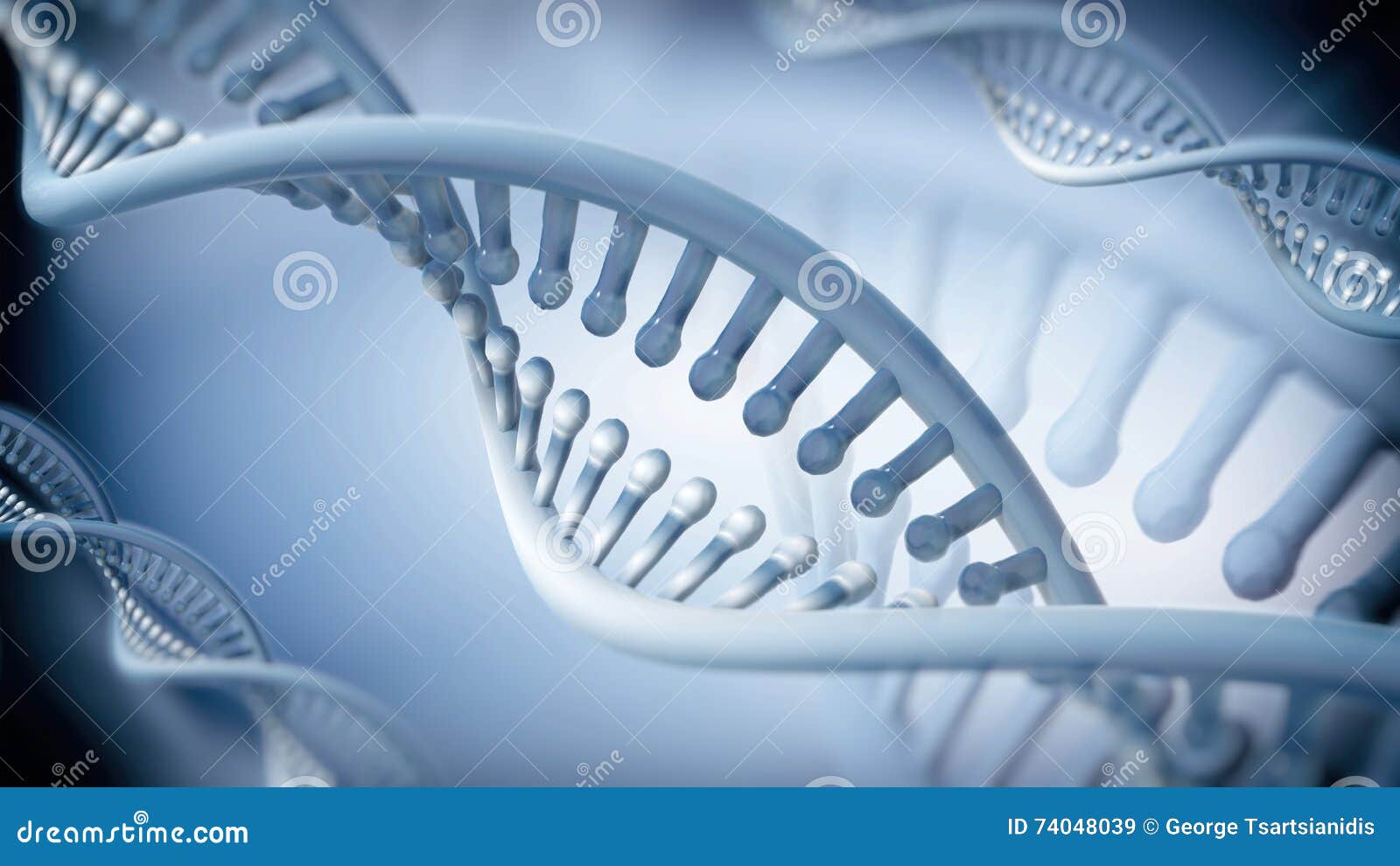 DNA Double Helix Abstract Background Stock Illustration - Illustration ...