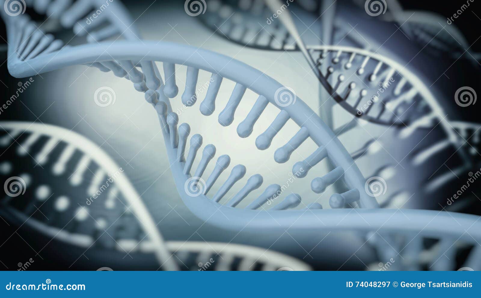 DNA Double Helix Abstract Background Stock Illustration - Illustration ...