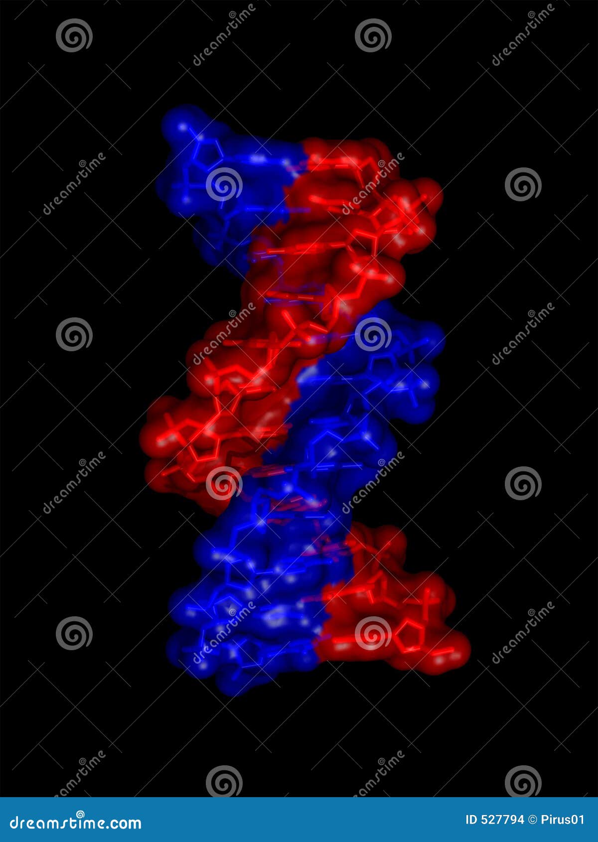 DNA double helix molecule stock illustration. Illustration of ...
