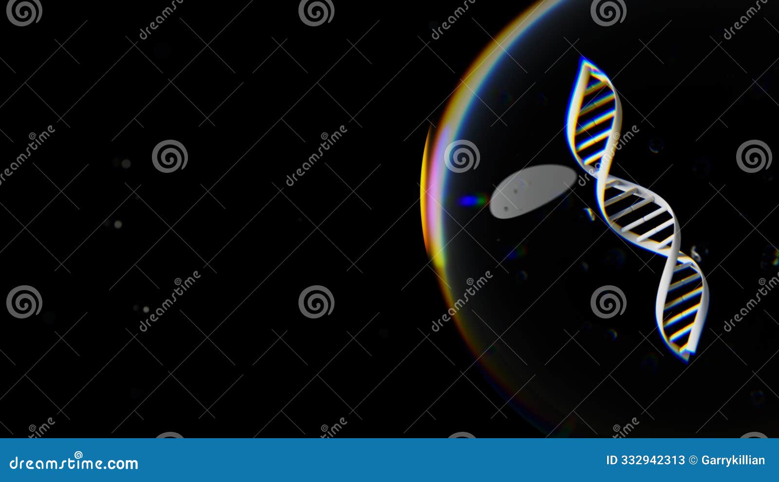 DNA Helix, DNA Strand, DNA Test. Molecule Or Atom, Neurons. Abstract ...