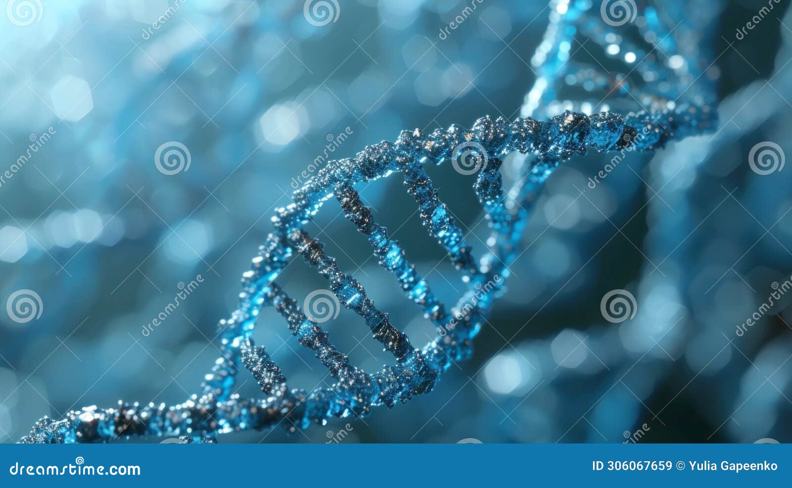 DNA Double Helix Strands Forming an Elegant, Abstract Pattern ...