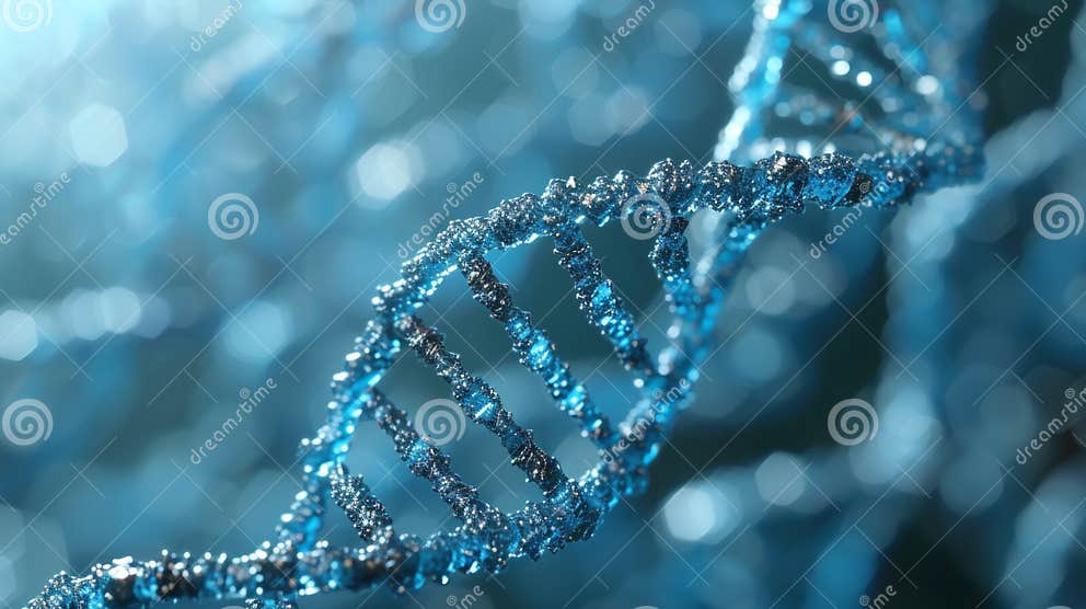 DNA Double Helix Strands Forming an Elegant, Abstract Pattern ...