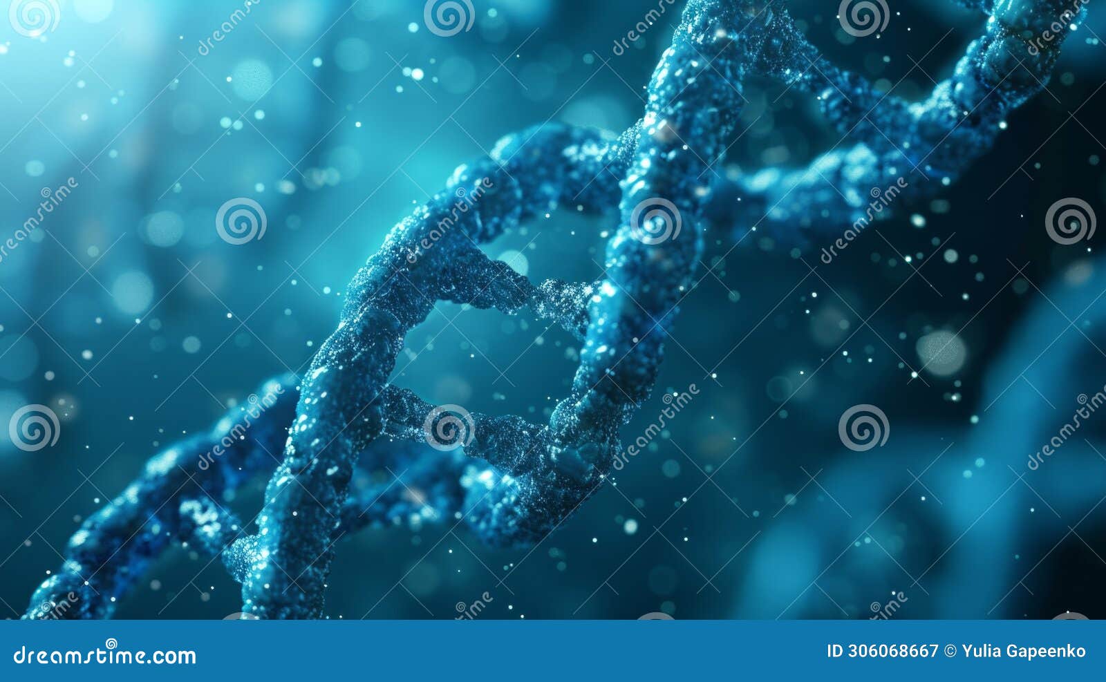 DNA Double Helix Strands Forming an Elegant, Abstract Pattern ...