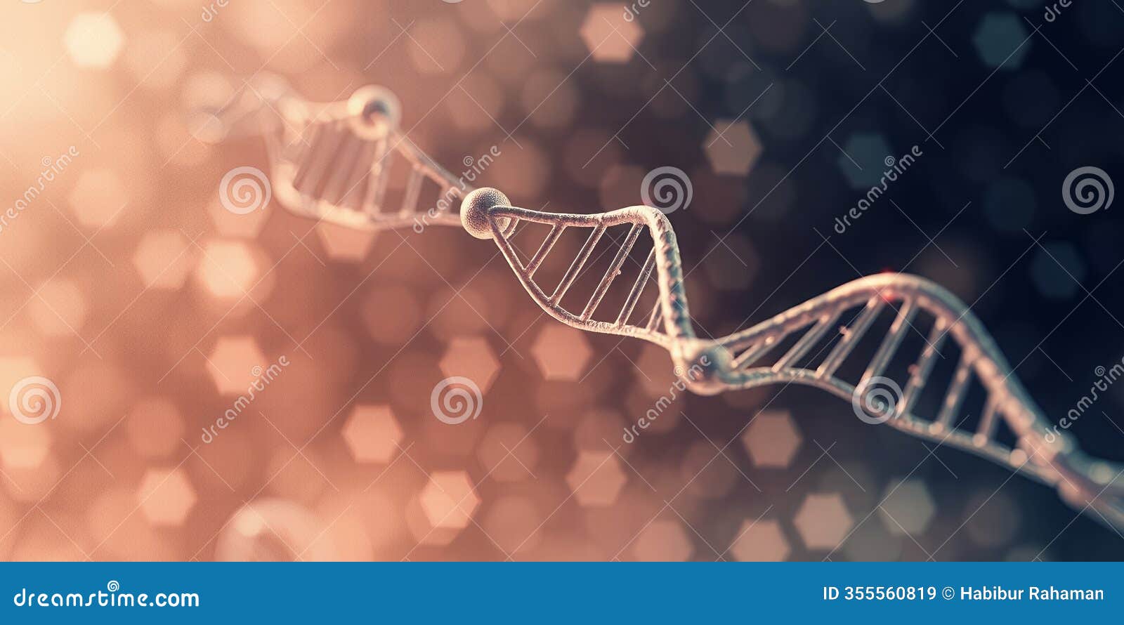 DNA Double Helix Structure Genetic Code Stock Illustration ...