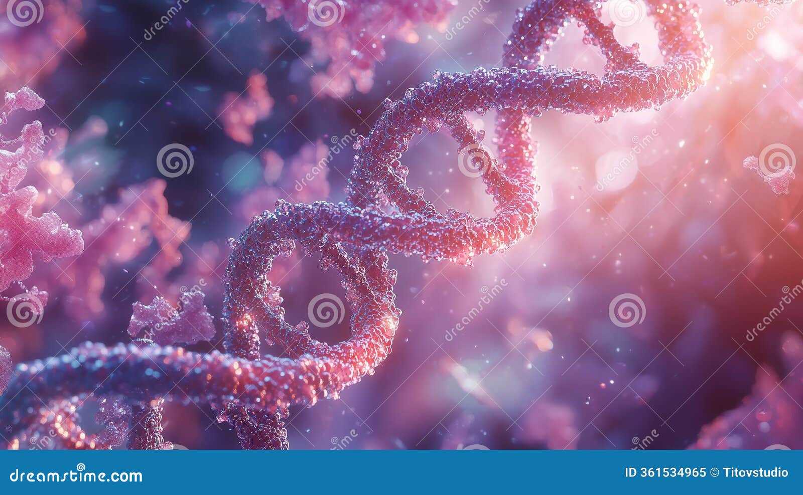DNA Helix Structure The Fork In The Middle, DNA And Nutrition Effect ...