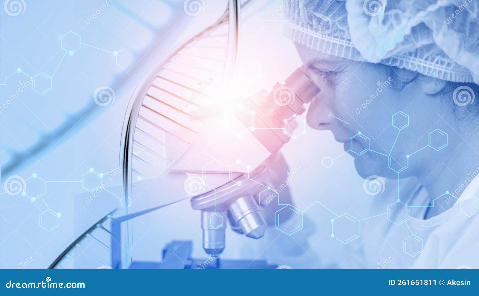 DNA Engineering Research and Developement Concept Background Stock ...