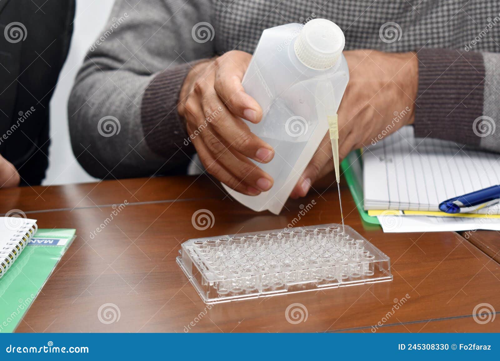 DNA Extraction Procedure in Laboratory. Stock Photo - Image of ...