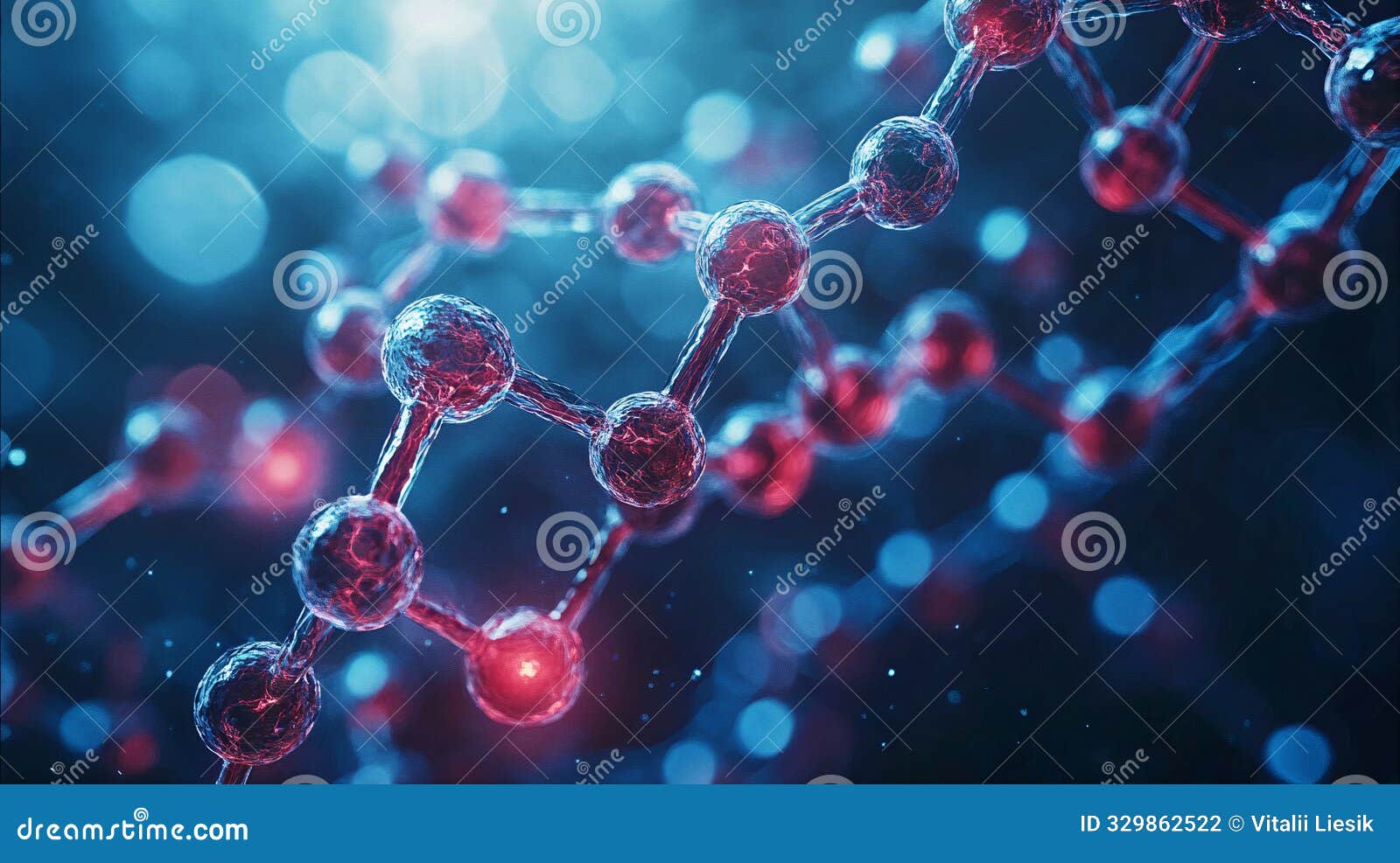 DNA Floating in the Cellular Environment Background. Generative AI ...
