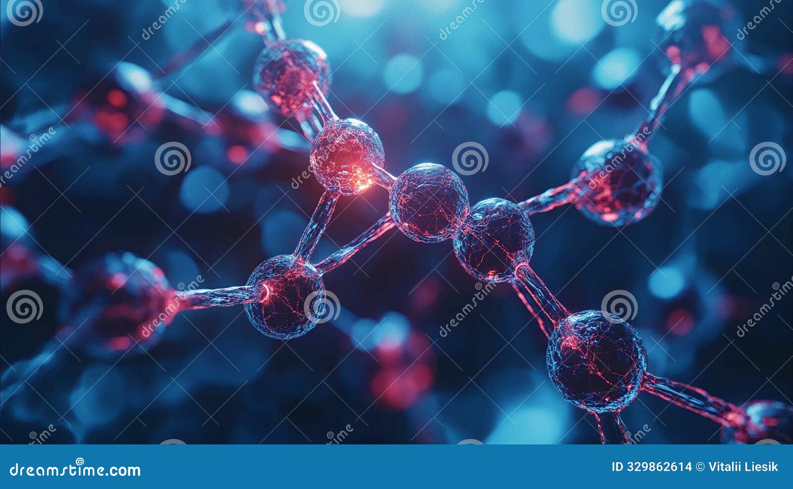 DNA Floating in the Cellular Environment Background. Generative AI ...