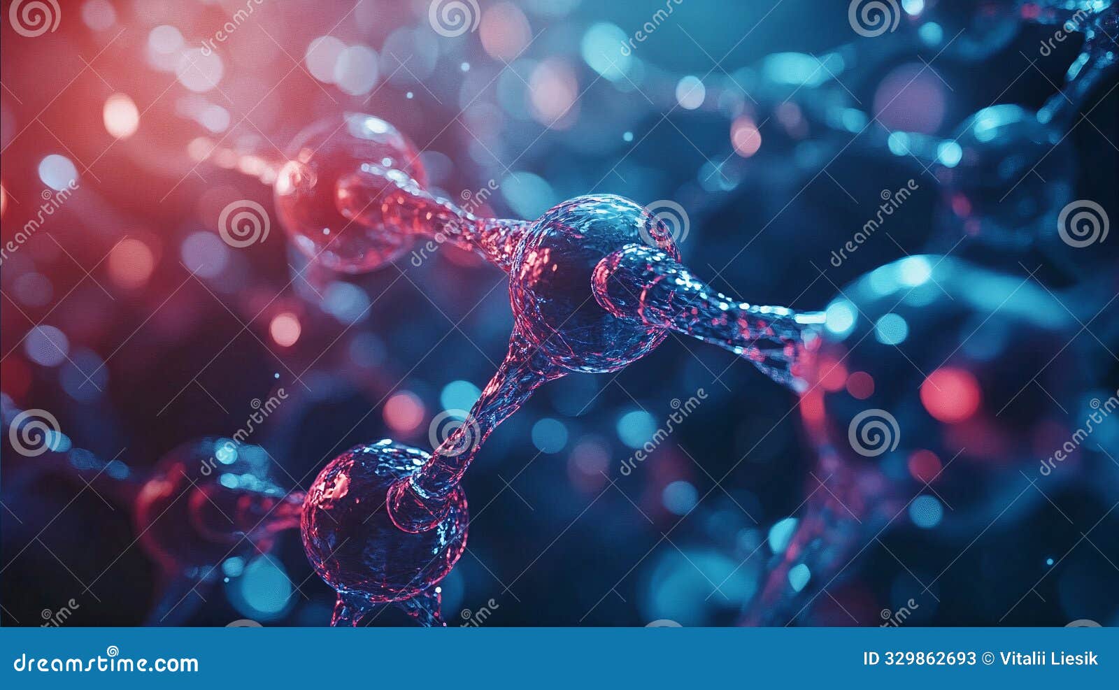 DNA Floating in the Cellular Environment Background. Generative AI ...