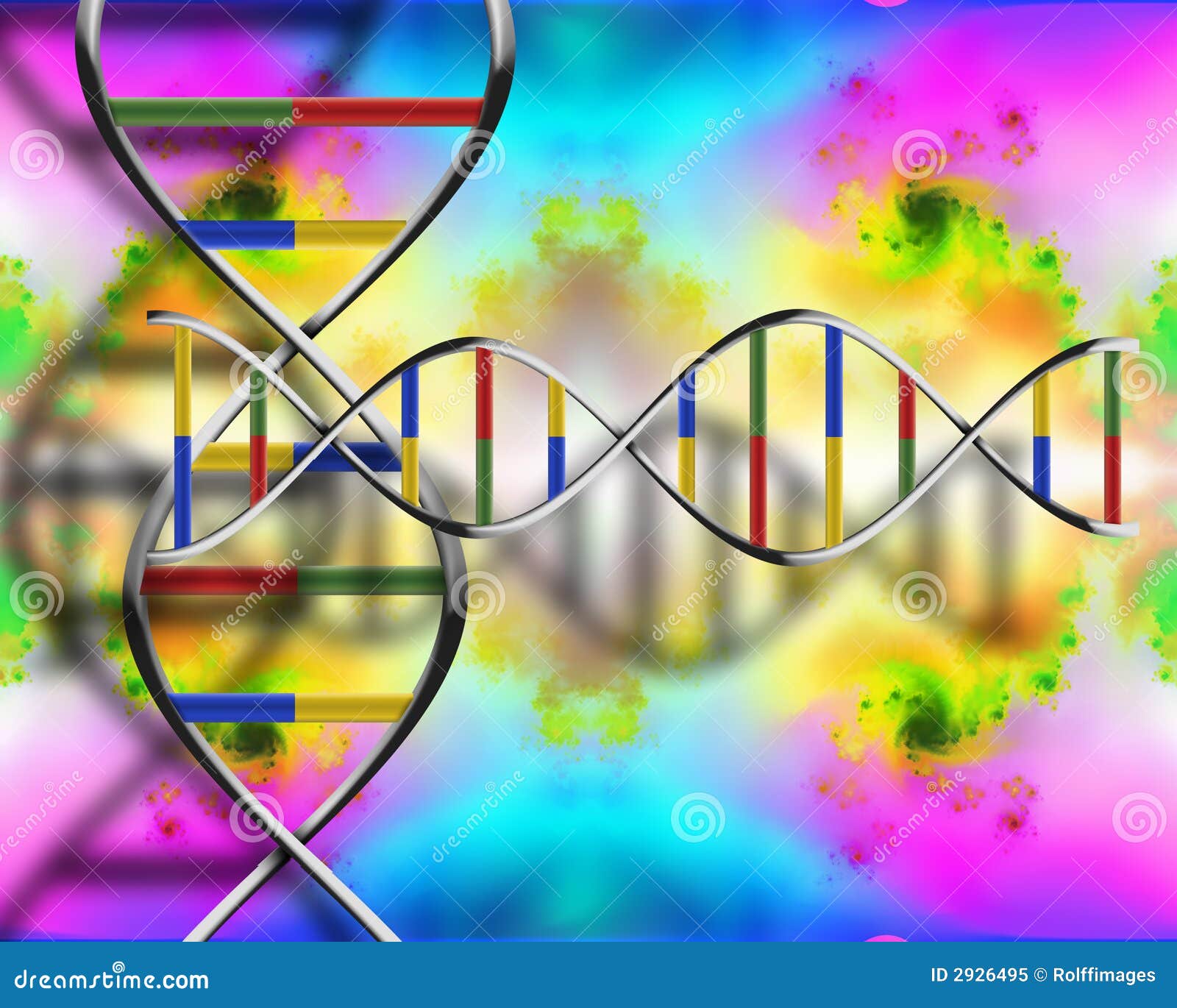 DNA on fractal backdrop stock illustration. Illustration of acid - 2926495