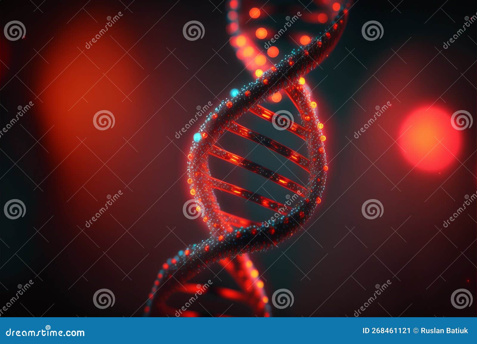 DNA Futuristic Digital Background, Abstract Background for Science and ...