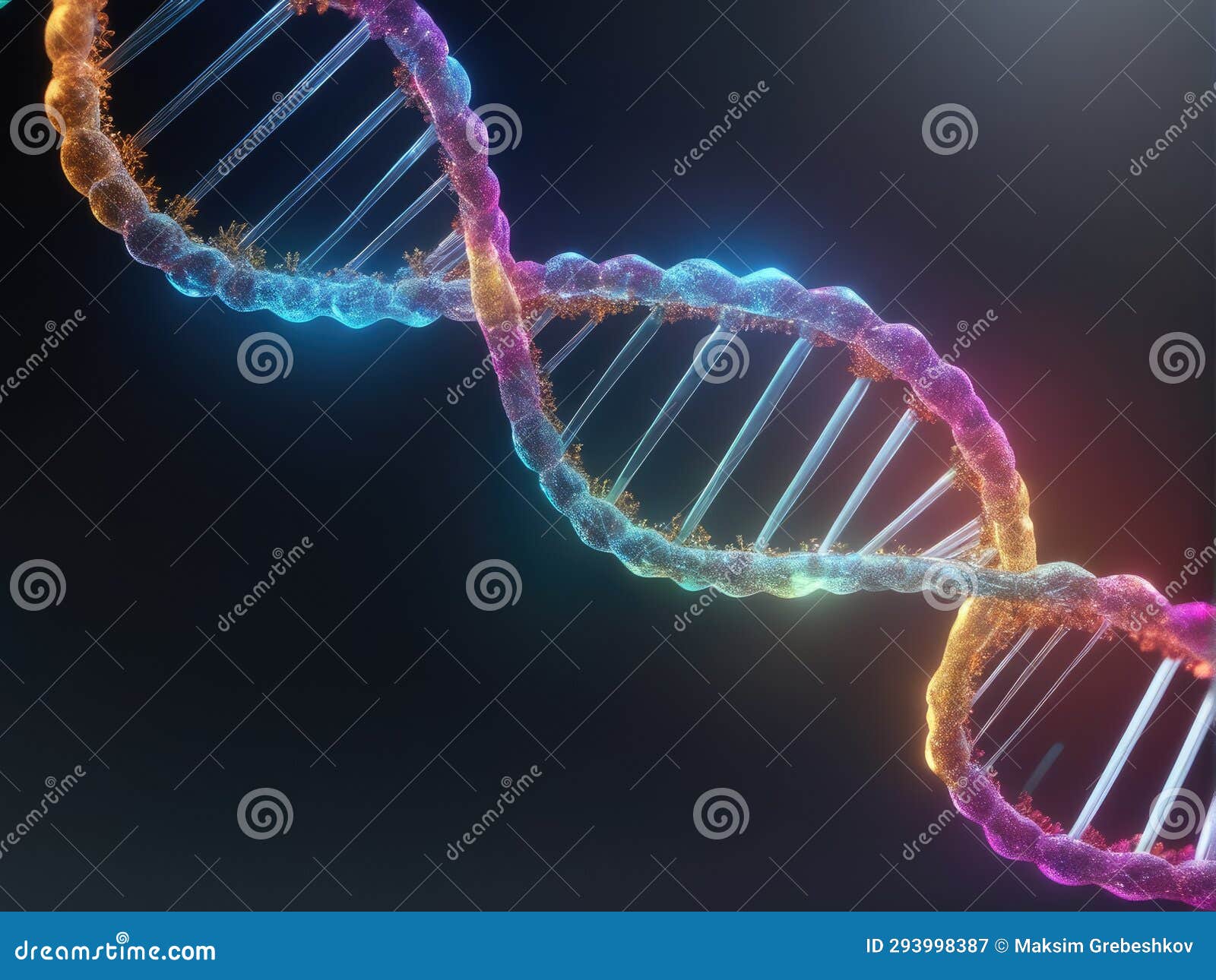 DNA Gene Helix Spiral Molecule Stock Image - Image of technology ...