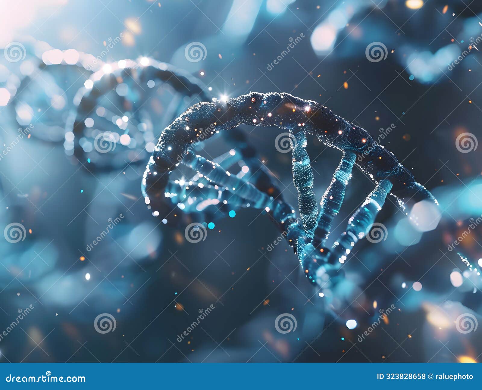 DNA Gene Helix Spiral Molecule Structure. Medicine Royalty-Free Stock ...