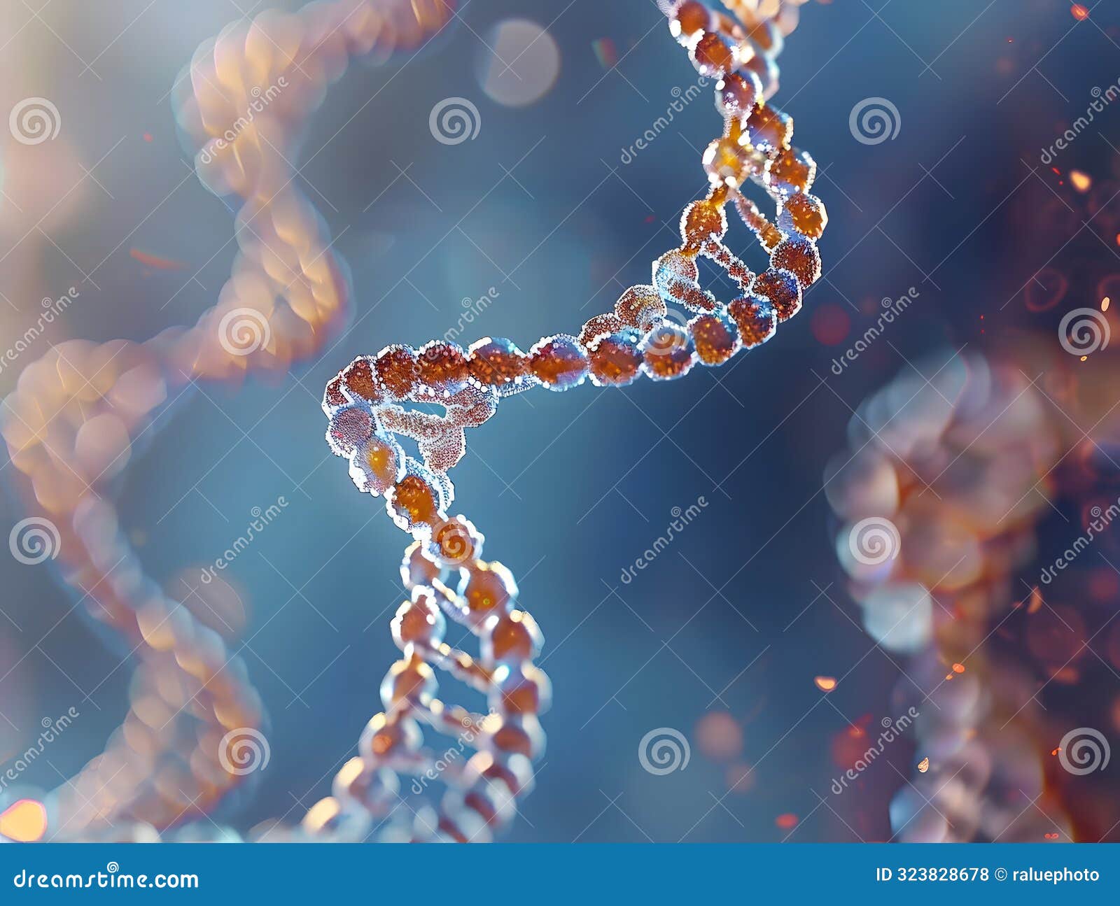 DNA Gene Helix Spiral Molecule Structure. Medicine Royalty-Free Stock ...