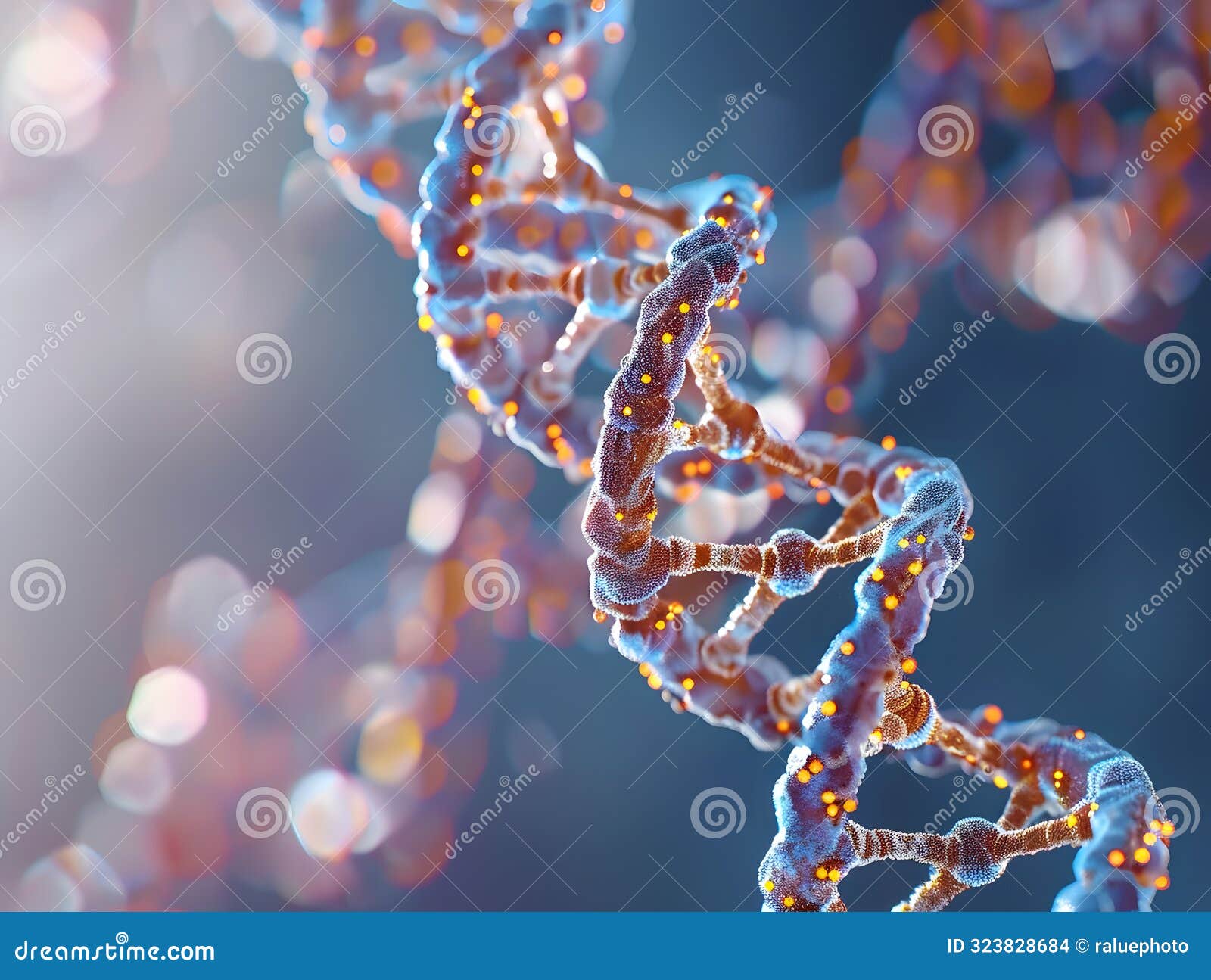 DNA Gene Helix Spiral Molecule Structure Stock Illustration ...