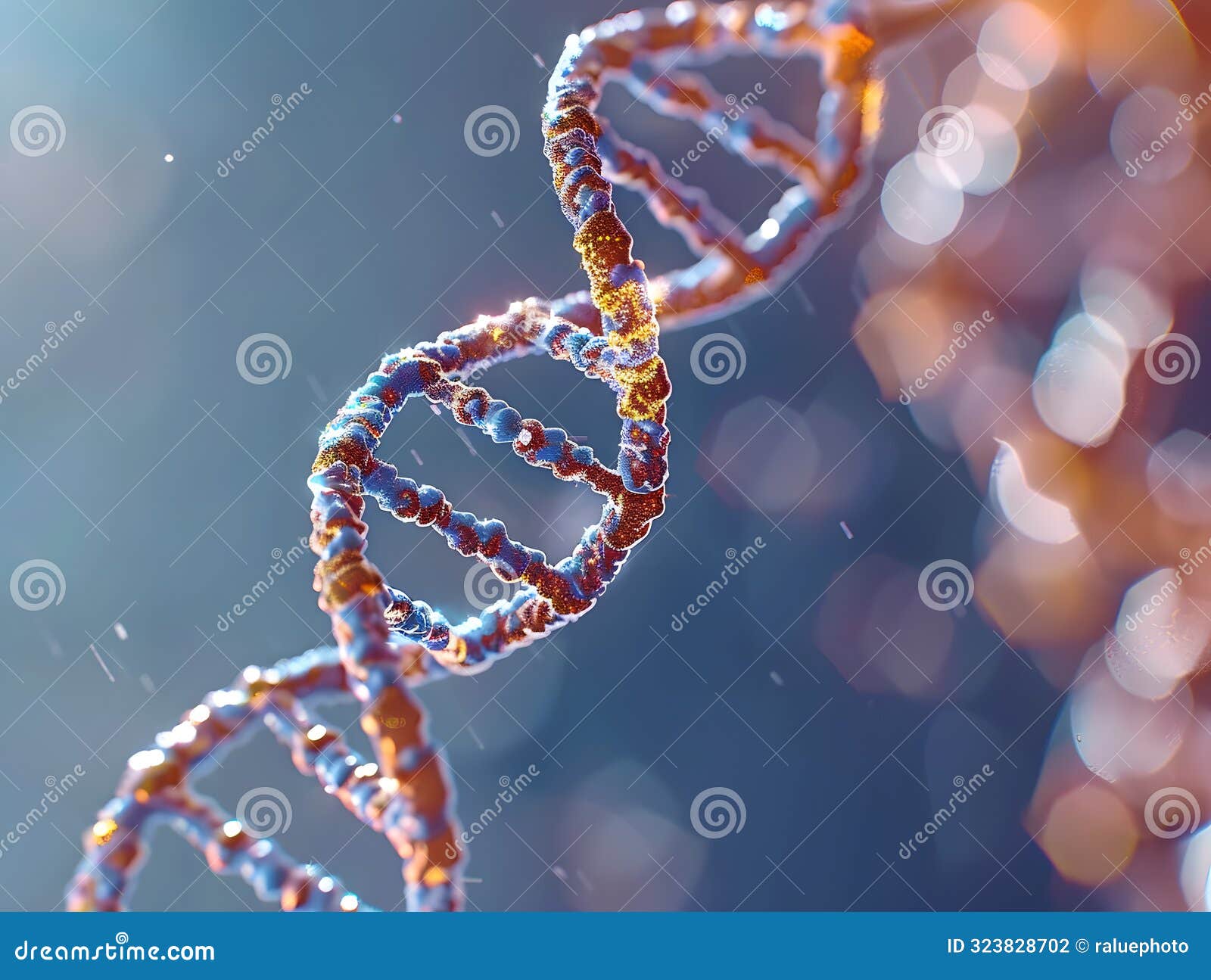 DNA Gene Helix Spiral Molecule Structure. Medicine Royalty-Free Stock ...