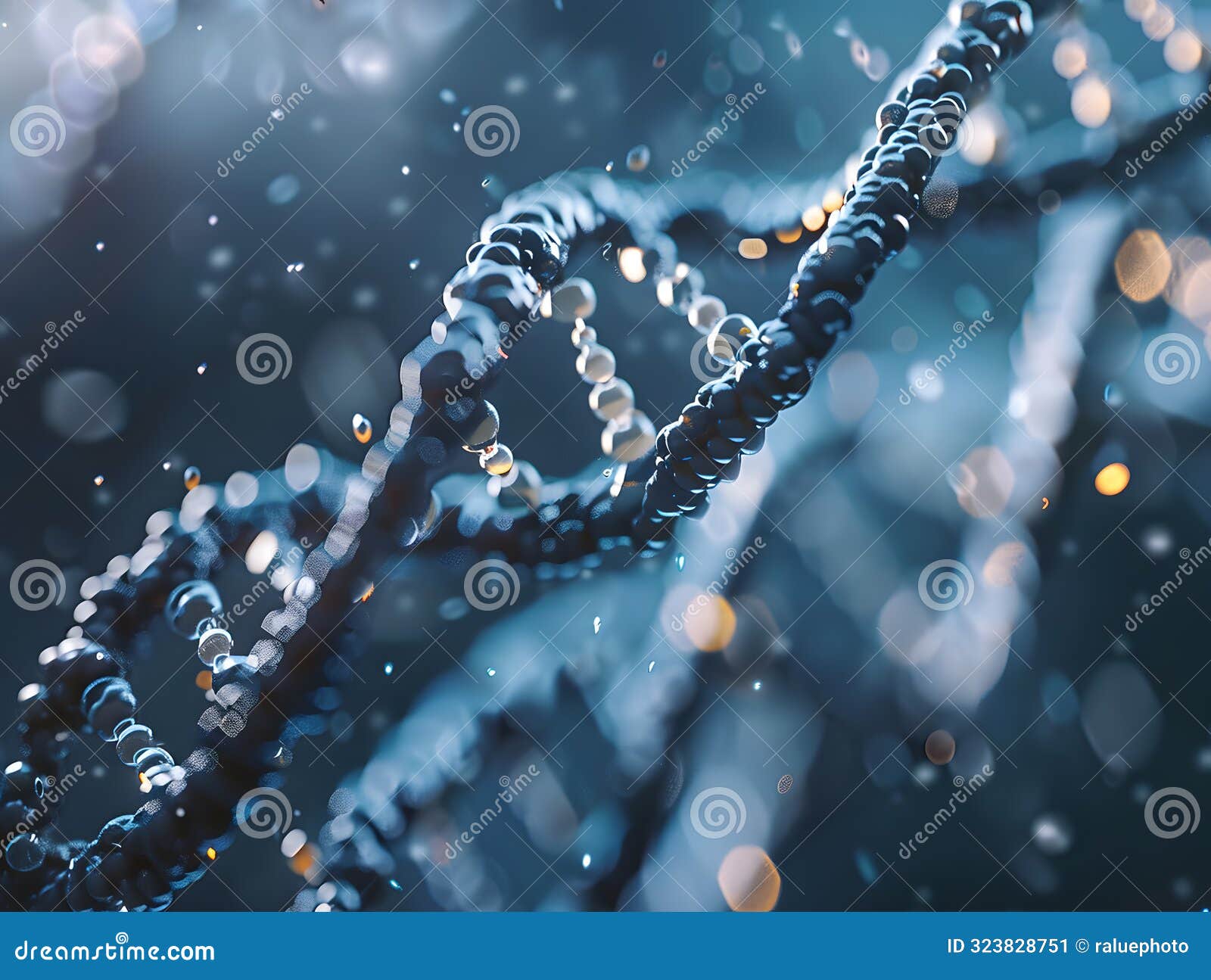 DNA Gene Helix Spiral Molecule Structure Stock Illustration ...