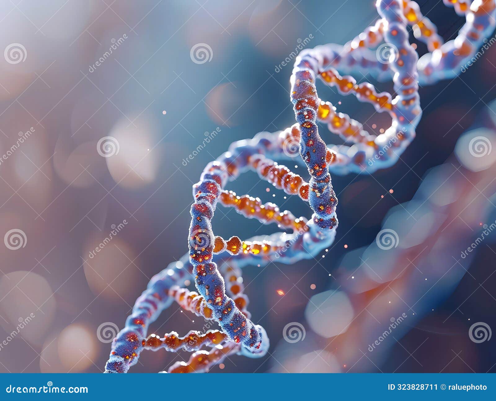 DNA Gene Helix Spiral Molecule Structure Stock Illustration ...