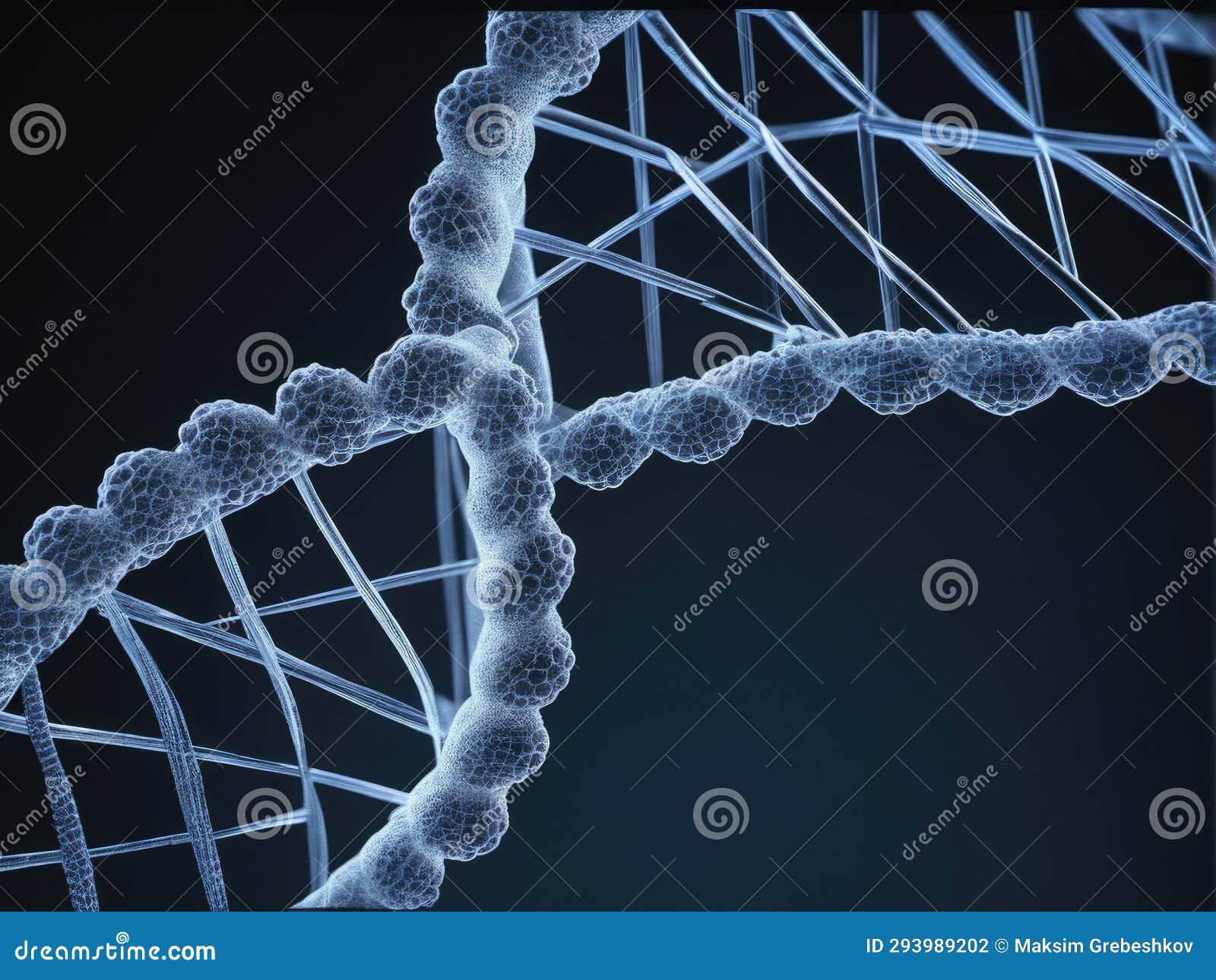 DNA Gene Helix Spiral Molecule Structure Stock Illustration ...