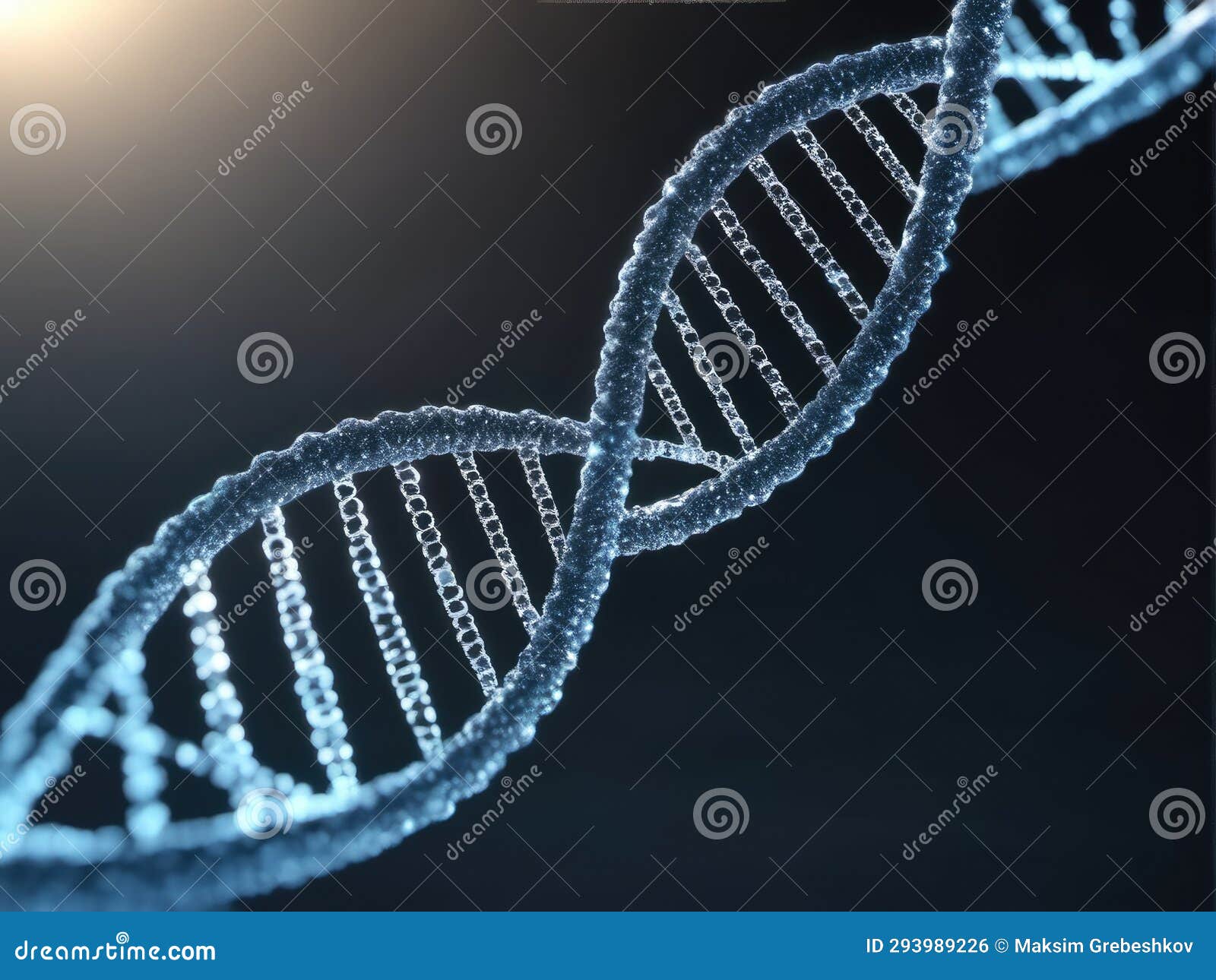 DNA Gene Helix Spiral Molecule Structure Stock Illustration ...