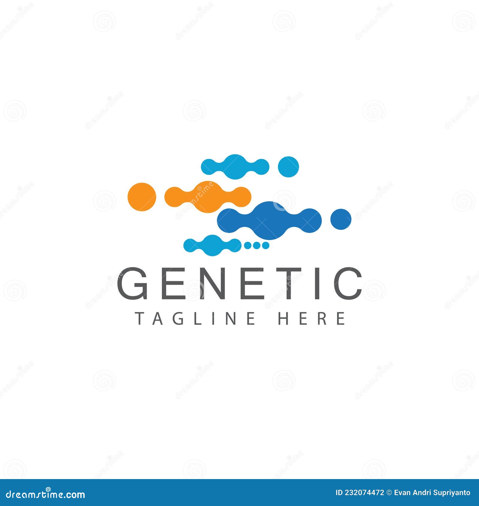 DNA Gene Logo Template Vector Symbol Illustration Stock Vector ...