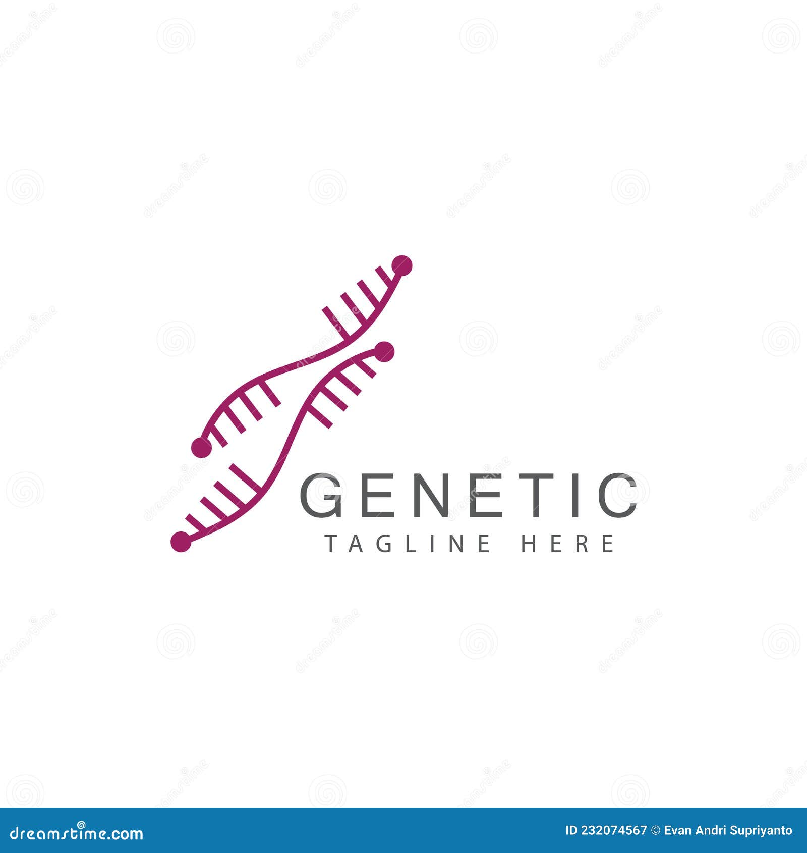 DNA Gene Logo Template Vector Symbol Illustration Stock Vector ...