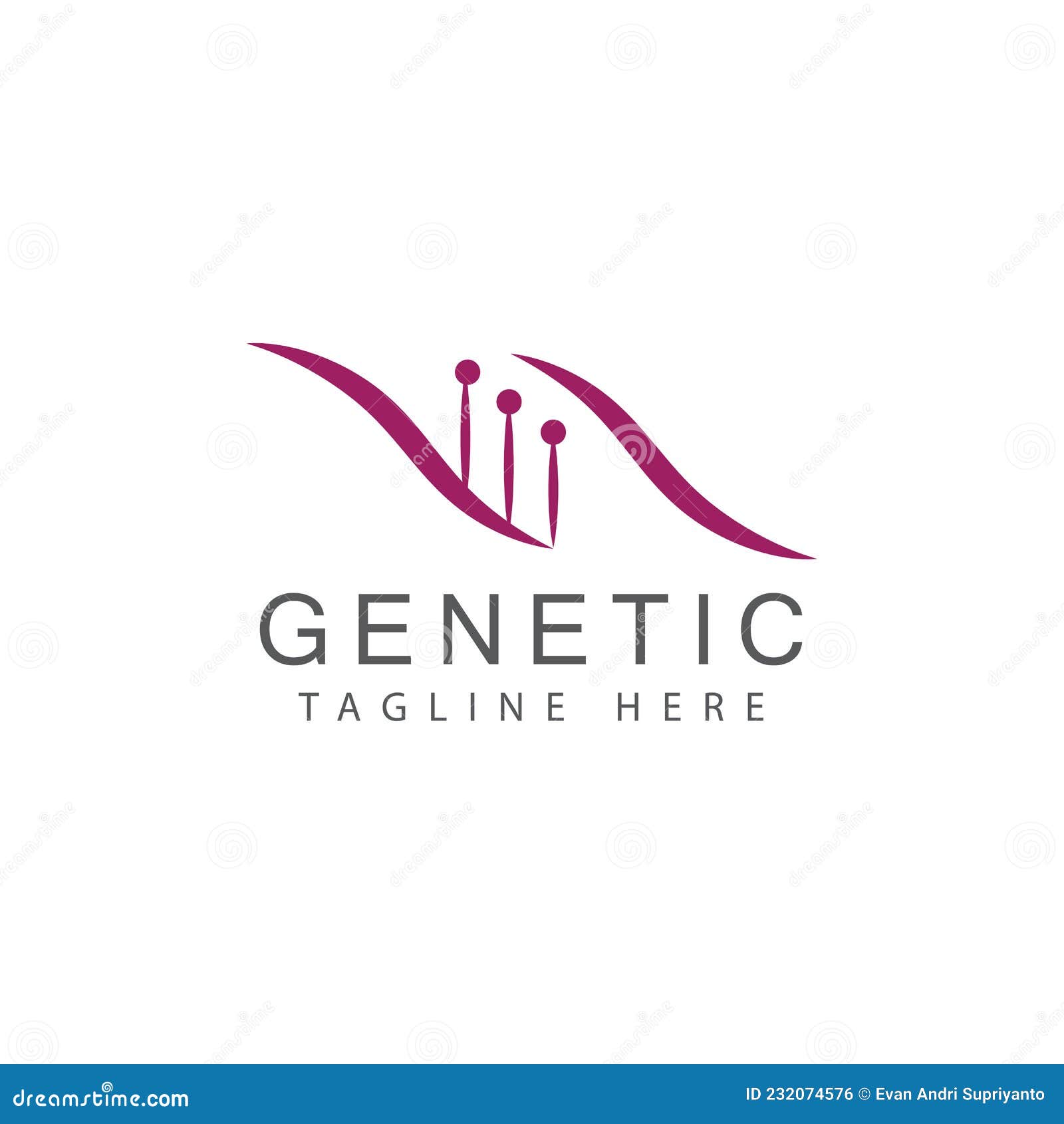 DNA Gene Logo Template Vector Symbol Illustration Stock Vector ...