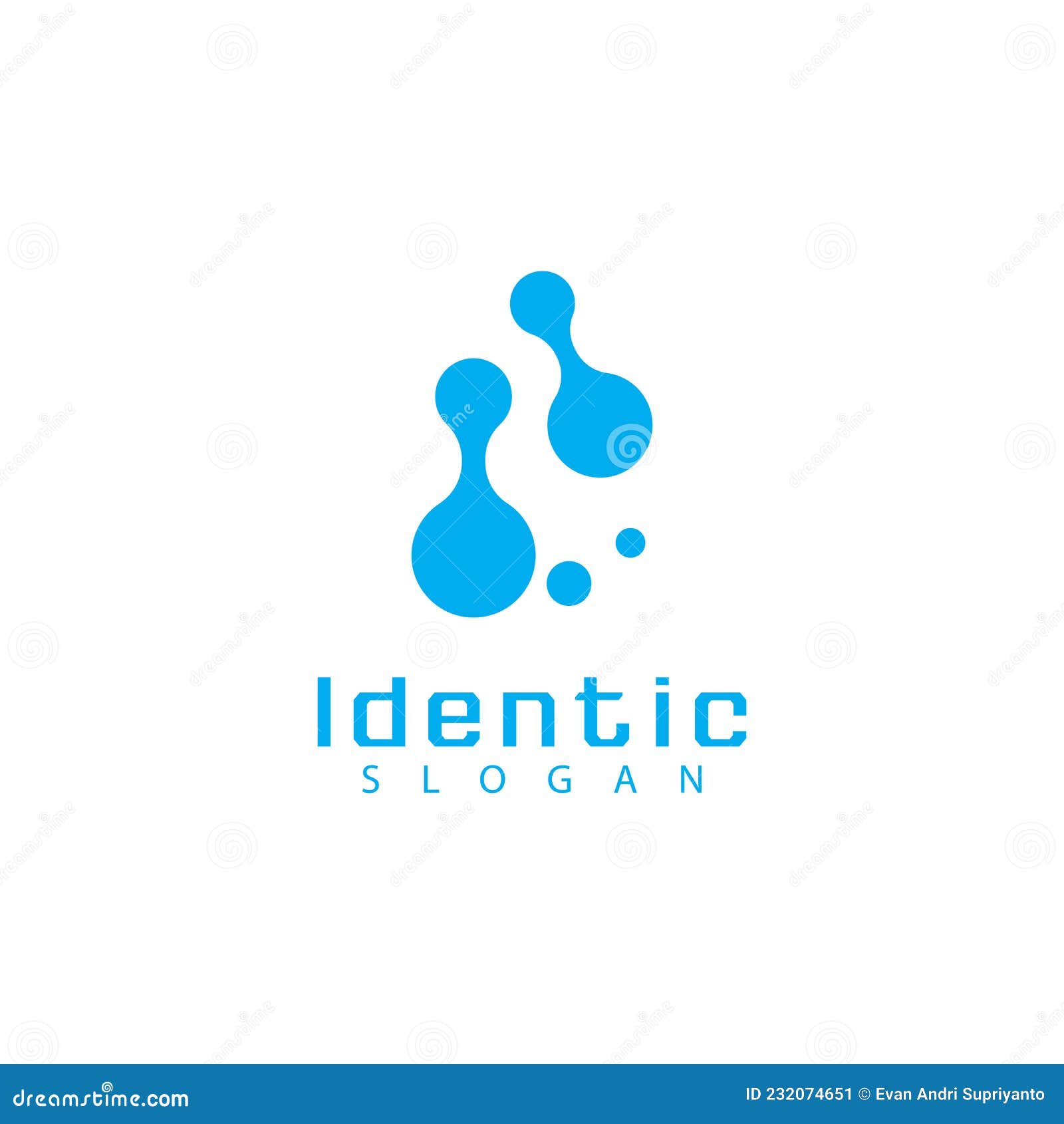 DNA Gene Logo Template Vector Symbol Illustration Stock Vector ...