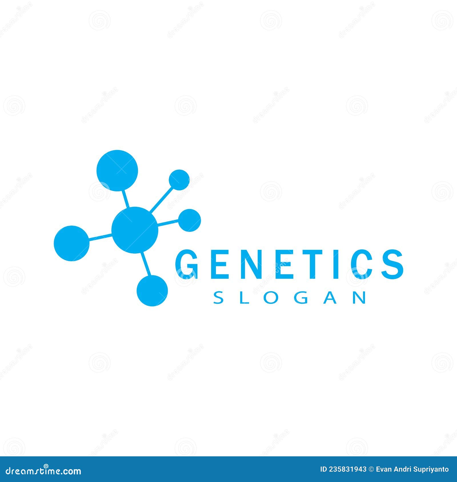 DNA Gene Logo Template Vector Symbol Illustration Stock Vector ...