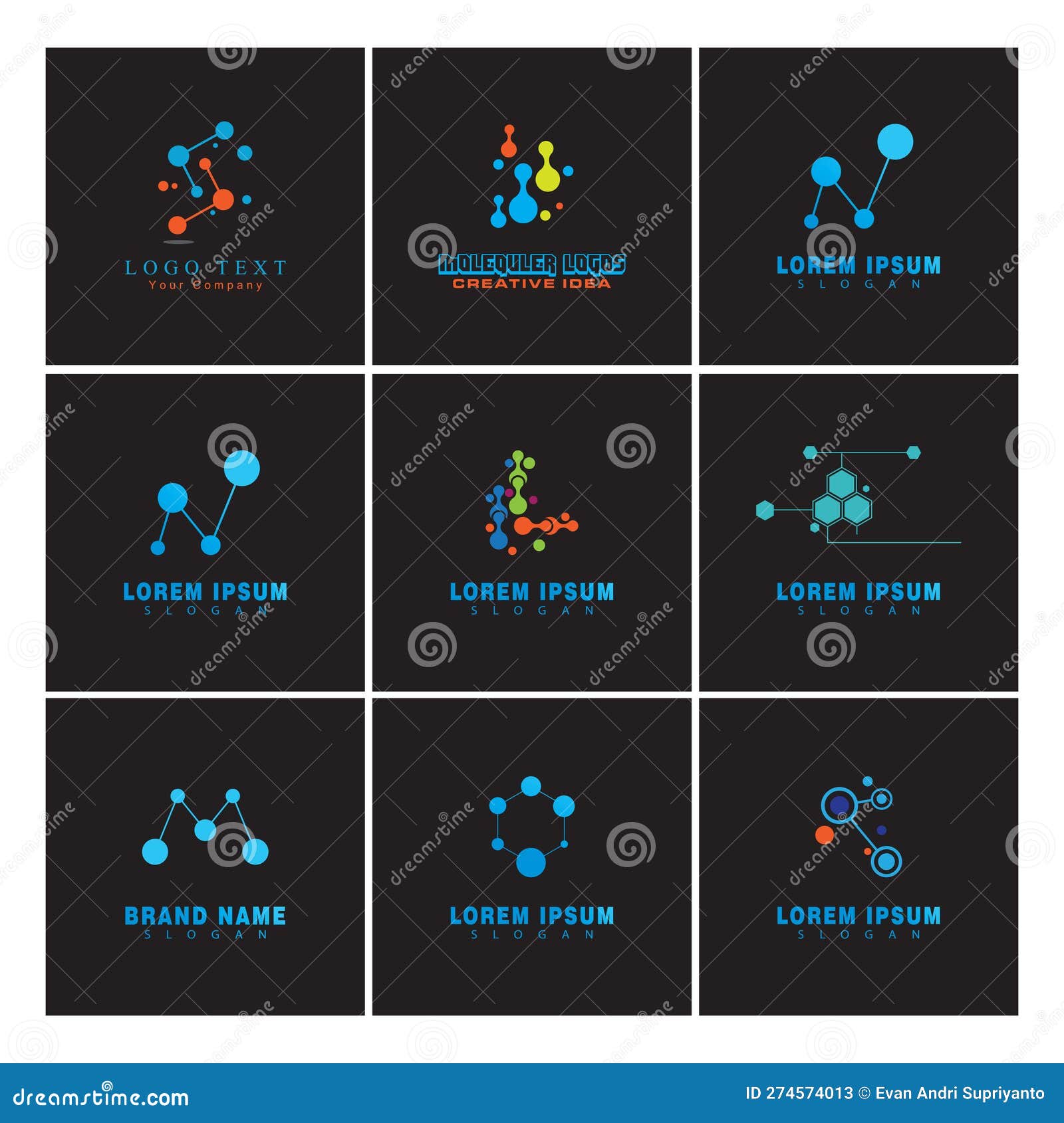 DNA Gene Logo Template Vector Symbol Illustration Stock Illustration ...