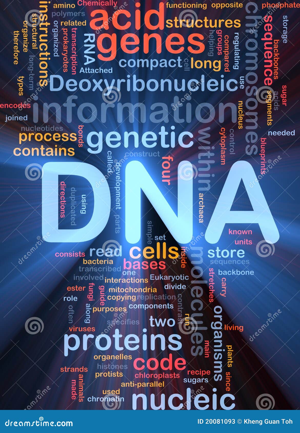 DNA Genetic Background Concept Glowing Stock Illustration ...