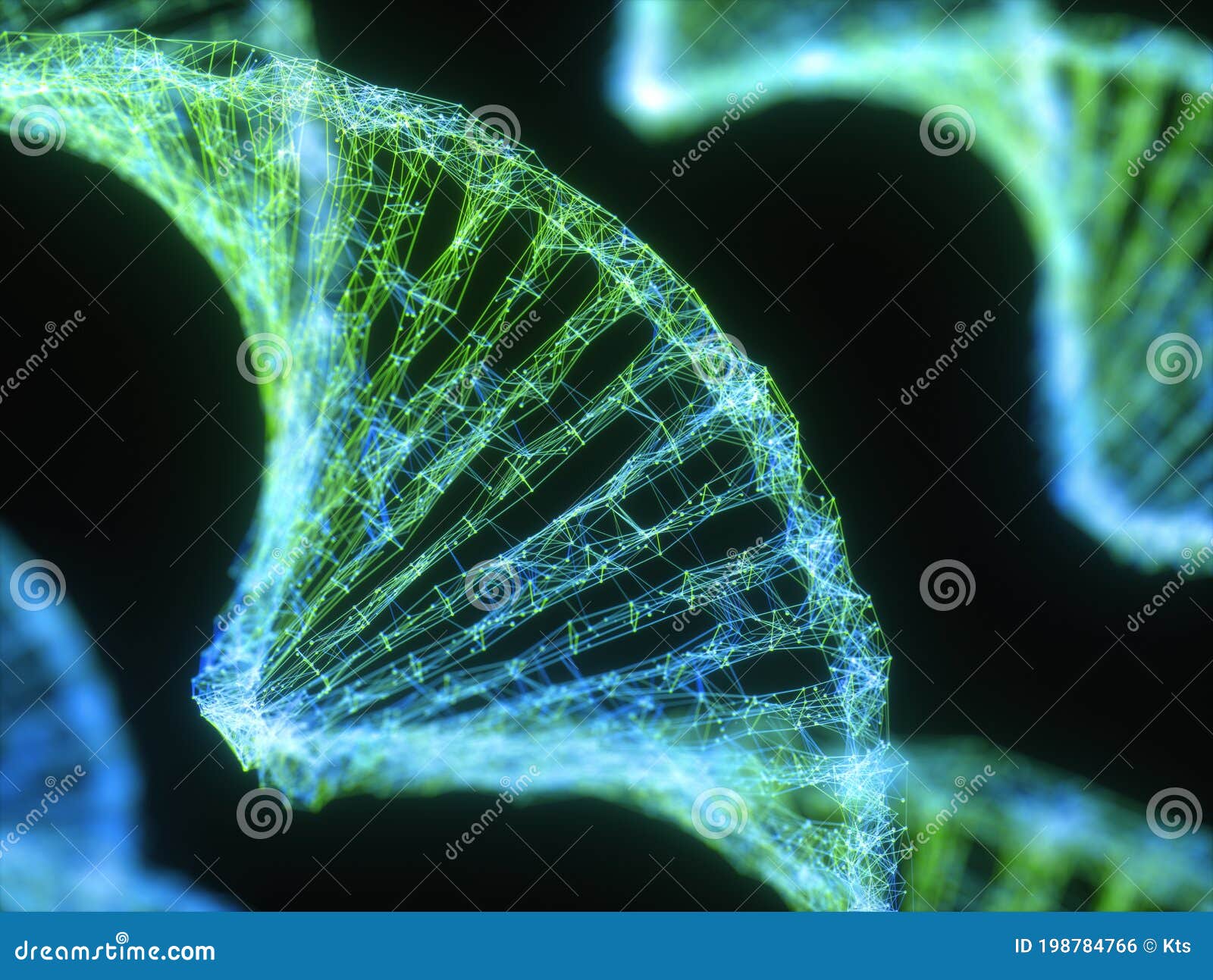DNA Strands Helix Genetic Code Colorful Stock Illustration ...