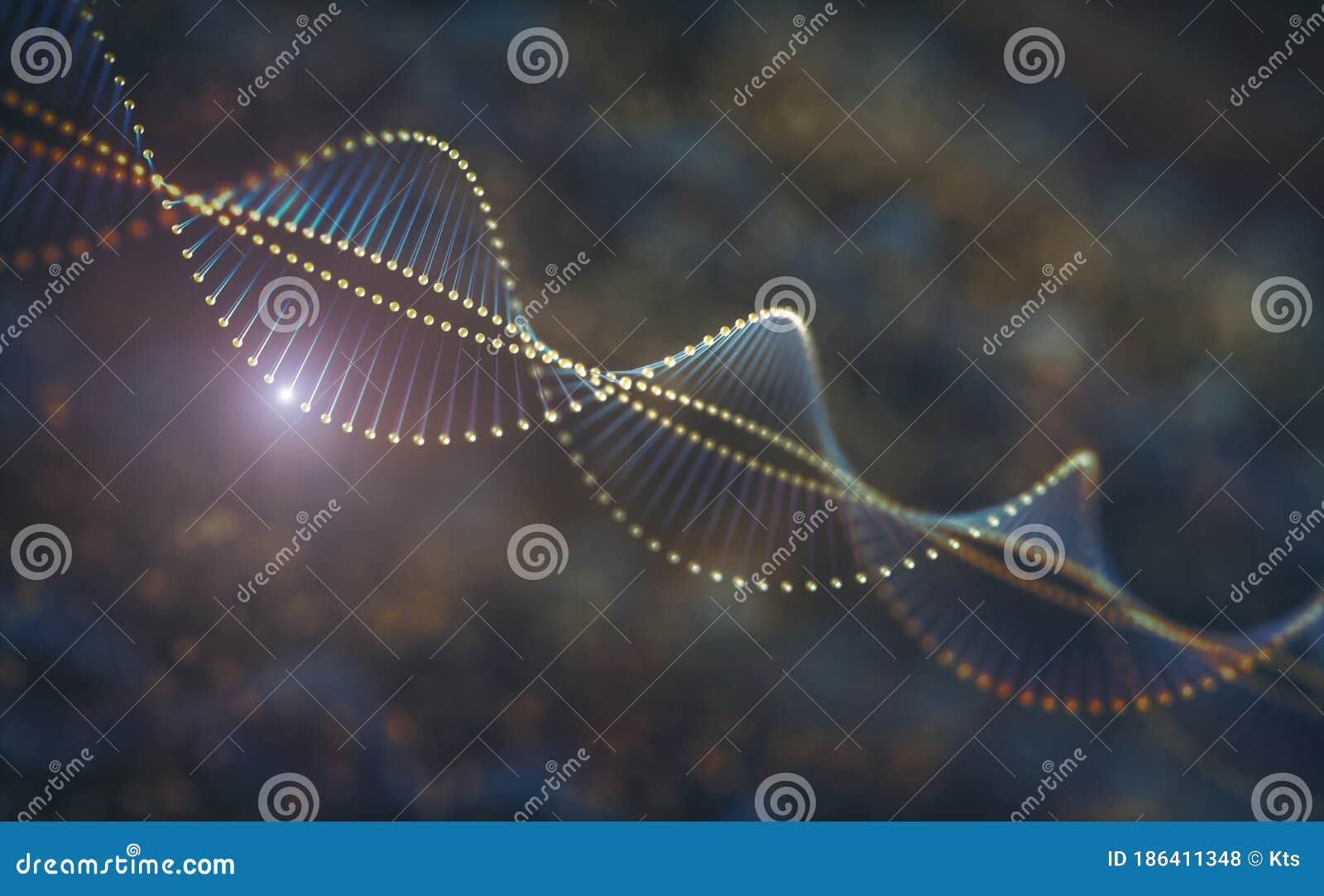 DNA Genetic Code Colorful Background Stock Illustration - Illustration ...