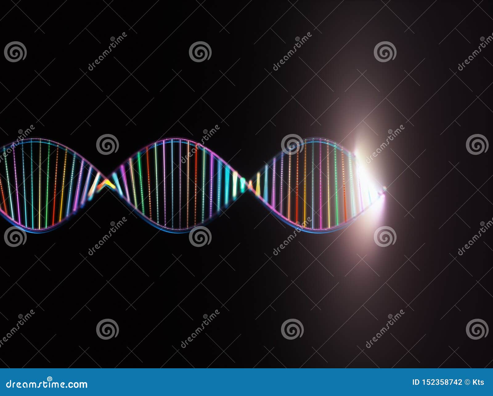 DNA Genetic Code Colorful stock illustration. Illustration of colorful ...
