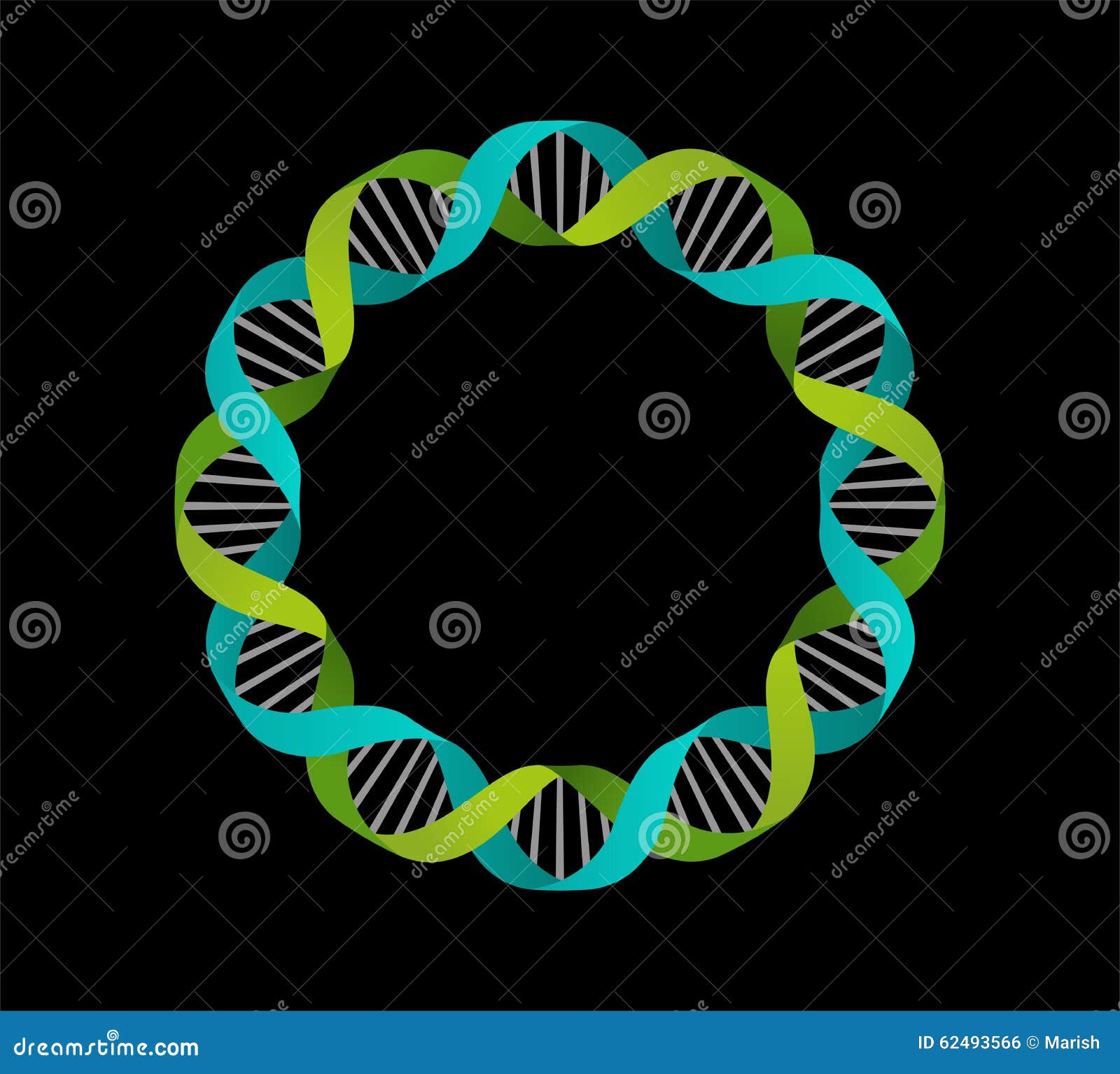 DNA, Genetic Icon - Circle Background Stock Vector - Illustration of ...