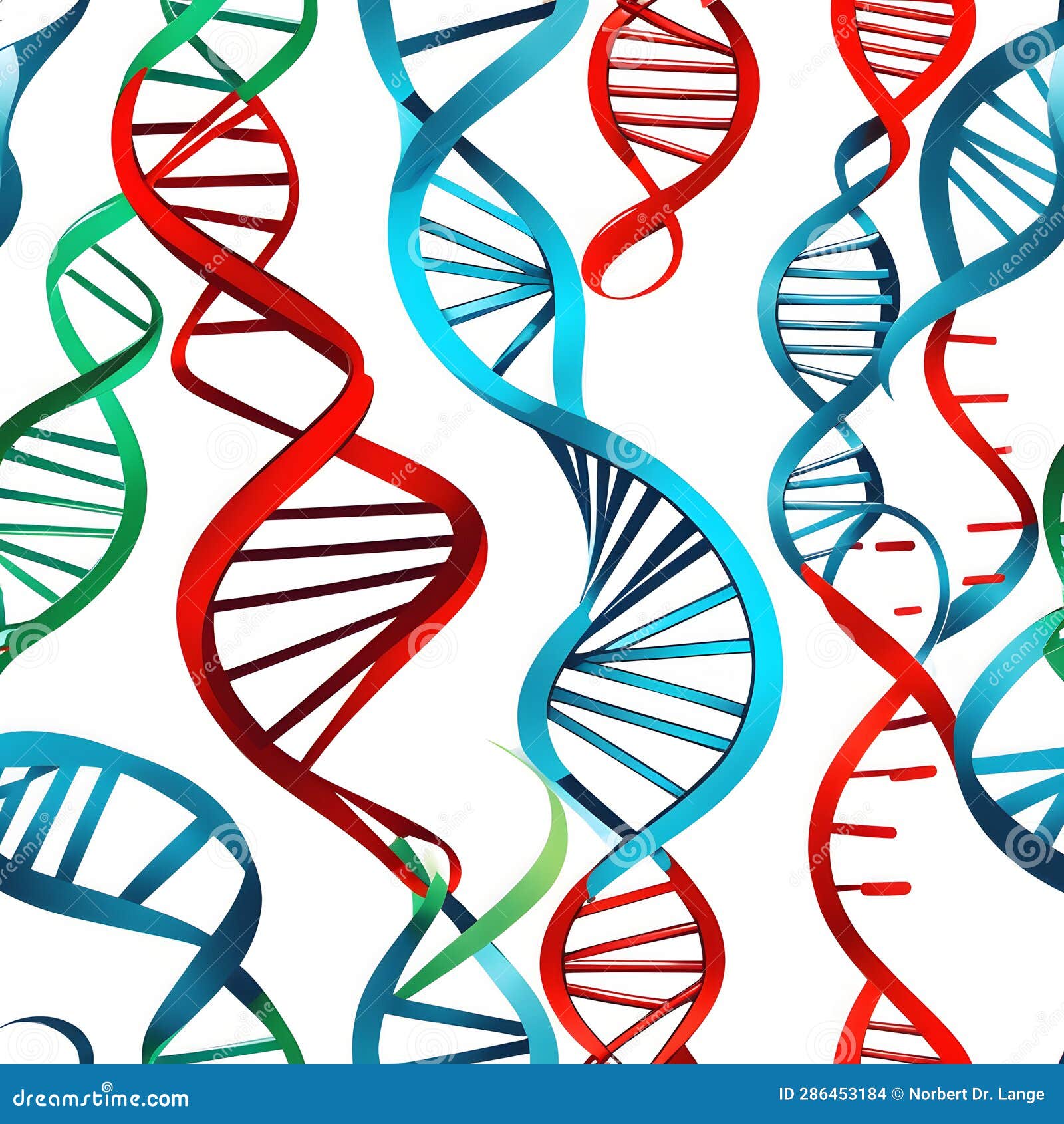 DNA of the Genetic Material, AI-Images Stock Illustration ...