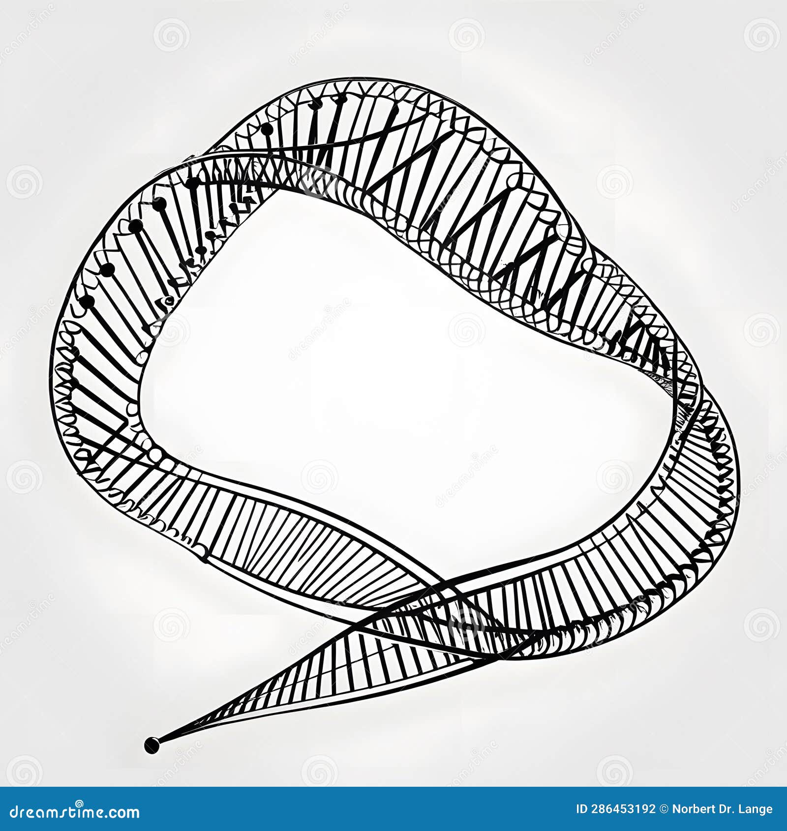 DNA of the Genetic Material, AI-Images Stock Illustration ...