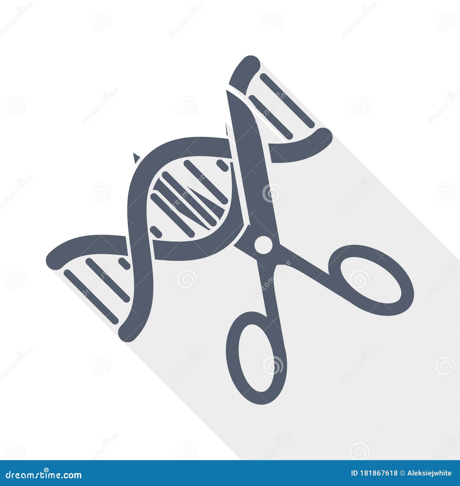 Dna, Genetic Modification Flat Design Vector Icon Stock Vector - Illustration of biotech, clone ...